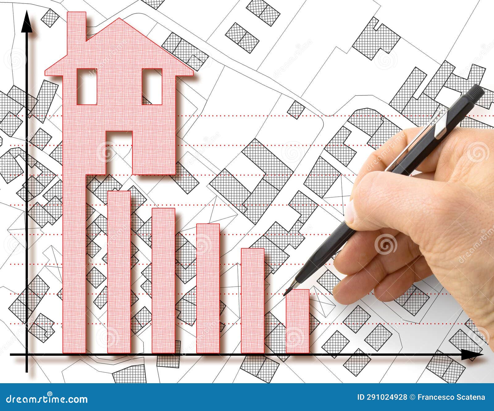 Housing Development Concept - Real Estate Improvement with Graph ...