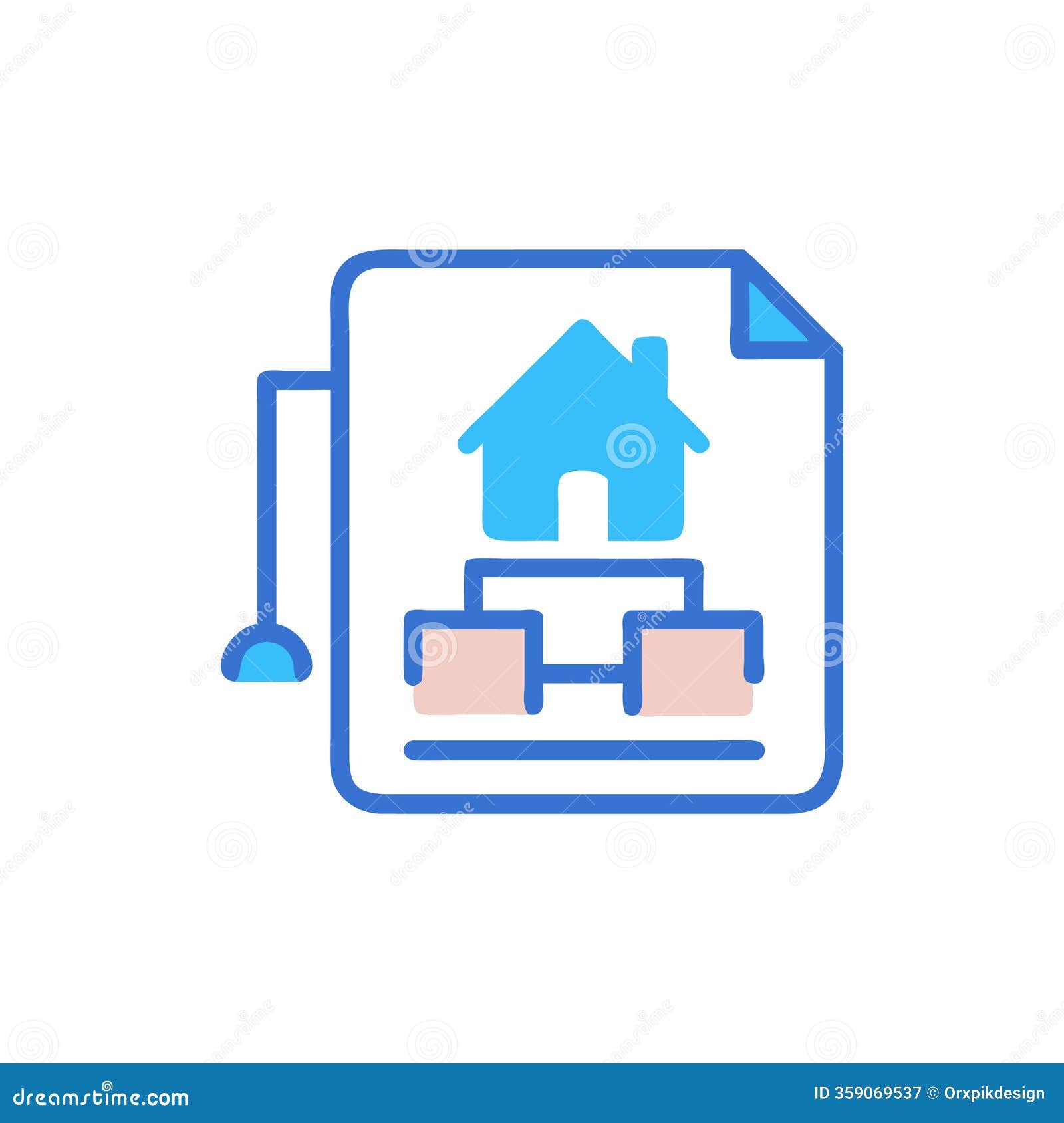 Housing Development Plan Icon For Resource Allocation Royalty-Free ...