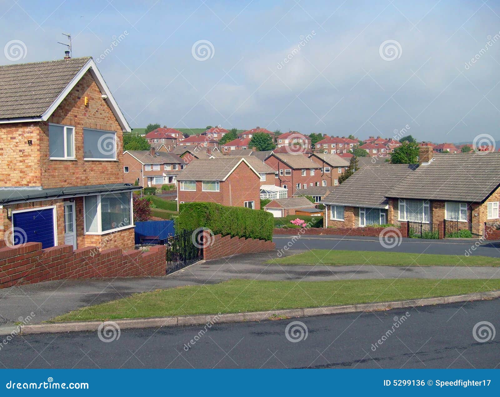Housing estate stock photo. Image of homes, brick, dwellings - 5299136