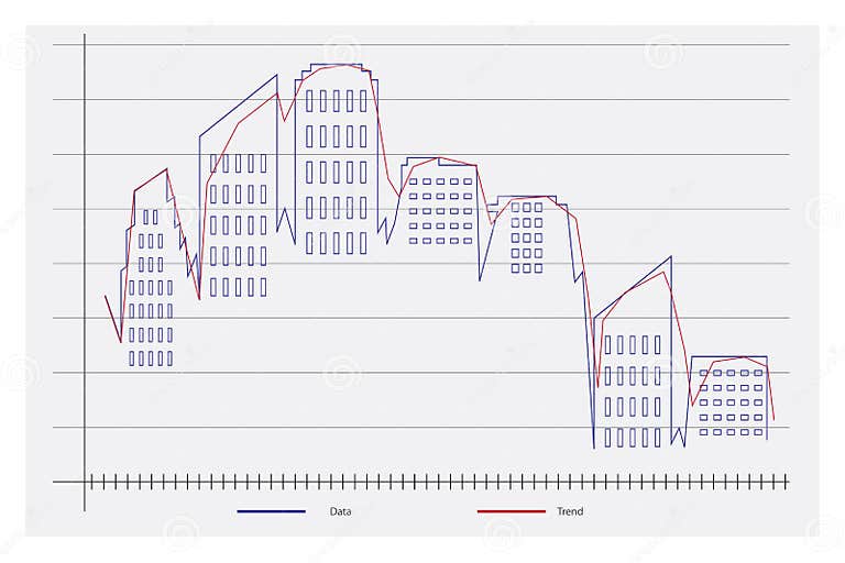 Housing graph stock vector. Illustration of graph, concept - 29077138