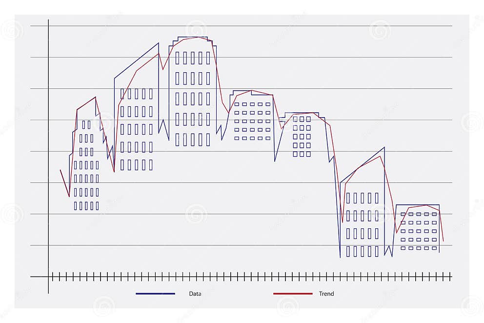 Housing graph stock vector. Illustration of graph, concept - 29077138