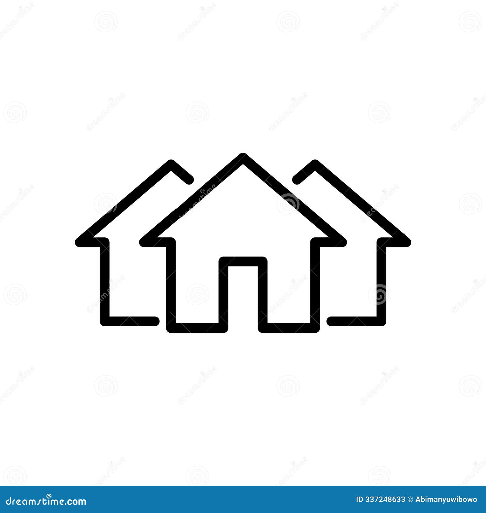 Housing Icon Real Estate Symbol Stock Vector - Illustration of ...