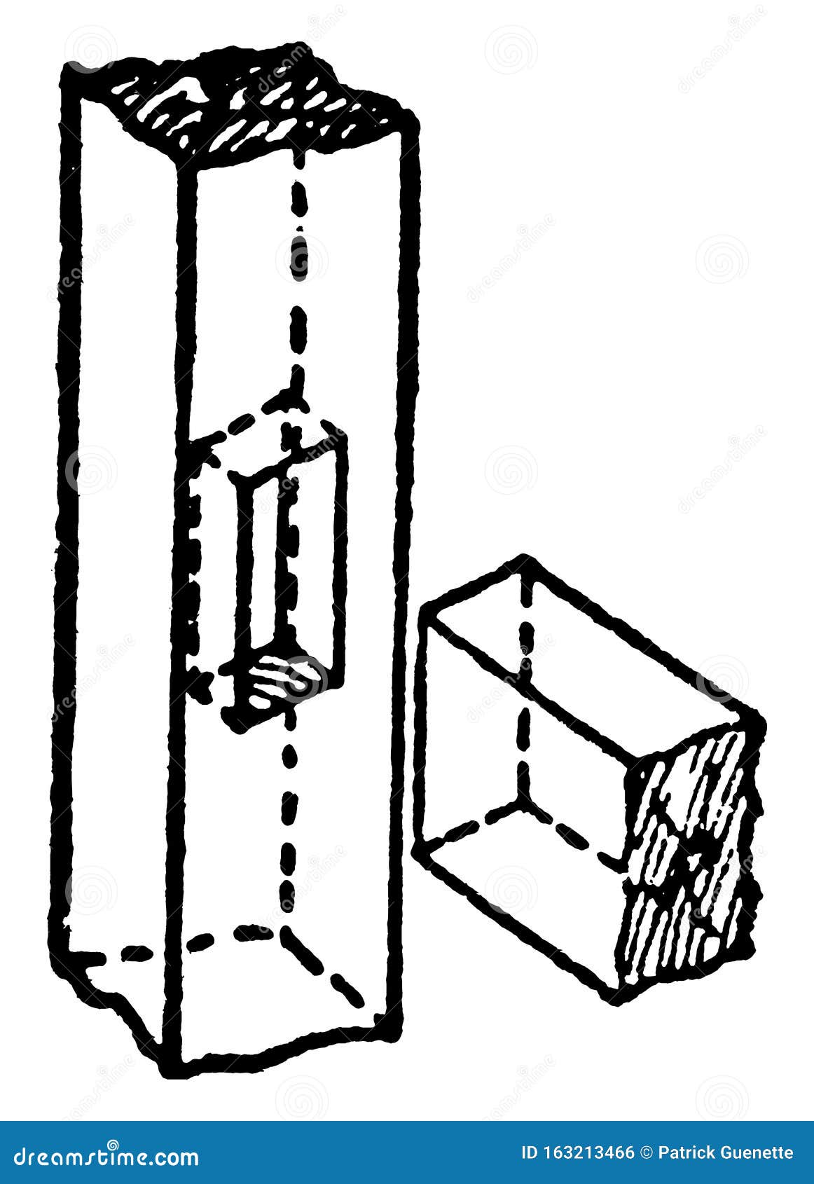 Housing Joint, Vintage Illustration Stock Vector - Illustration of ...