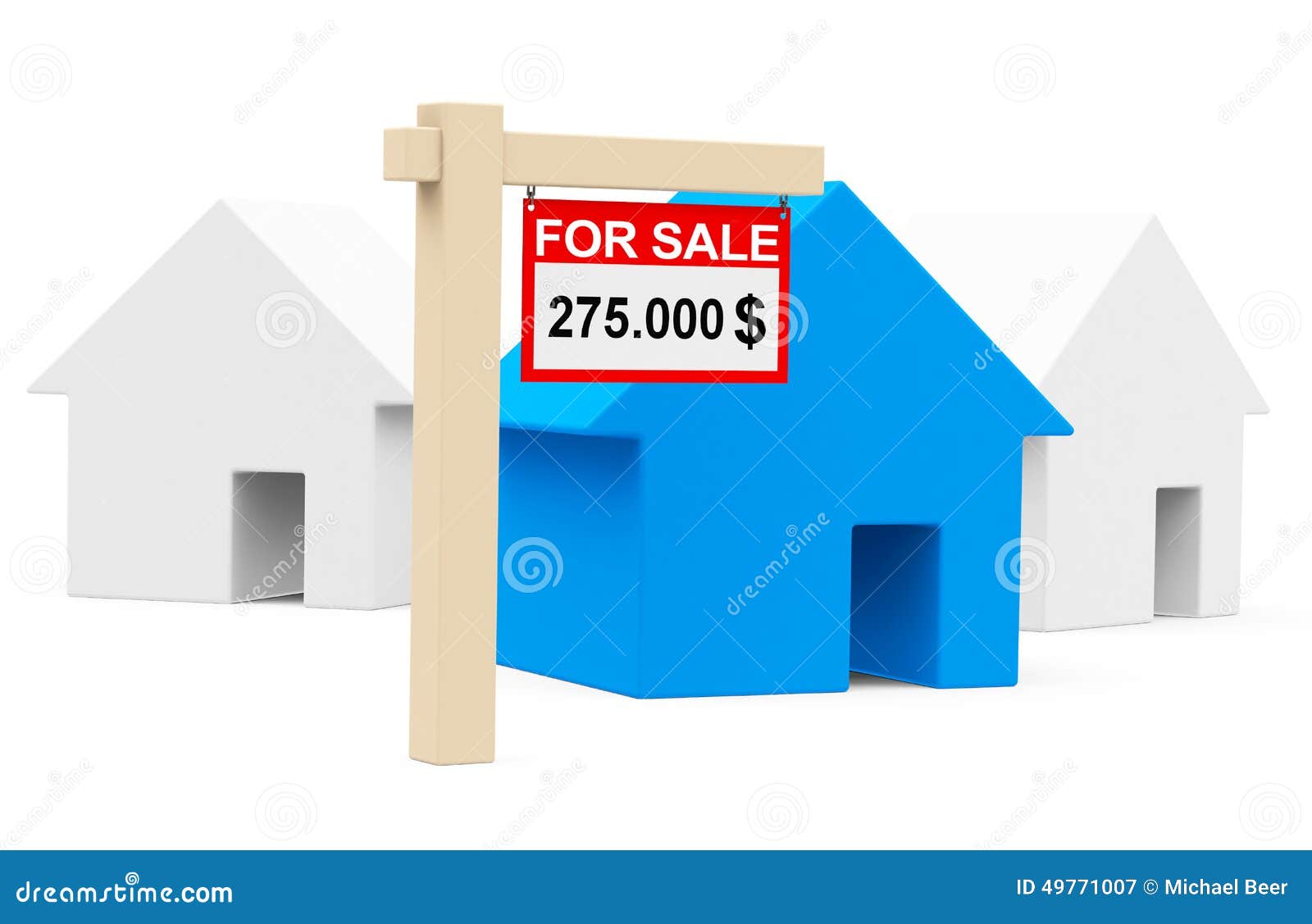 The housing market stock illustration. Illustration of real - 49771007