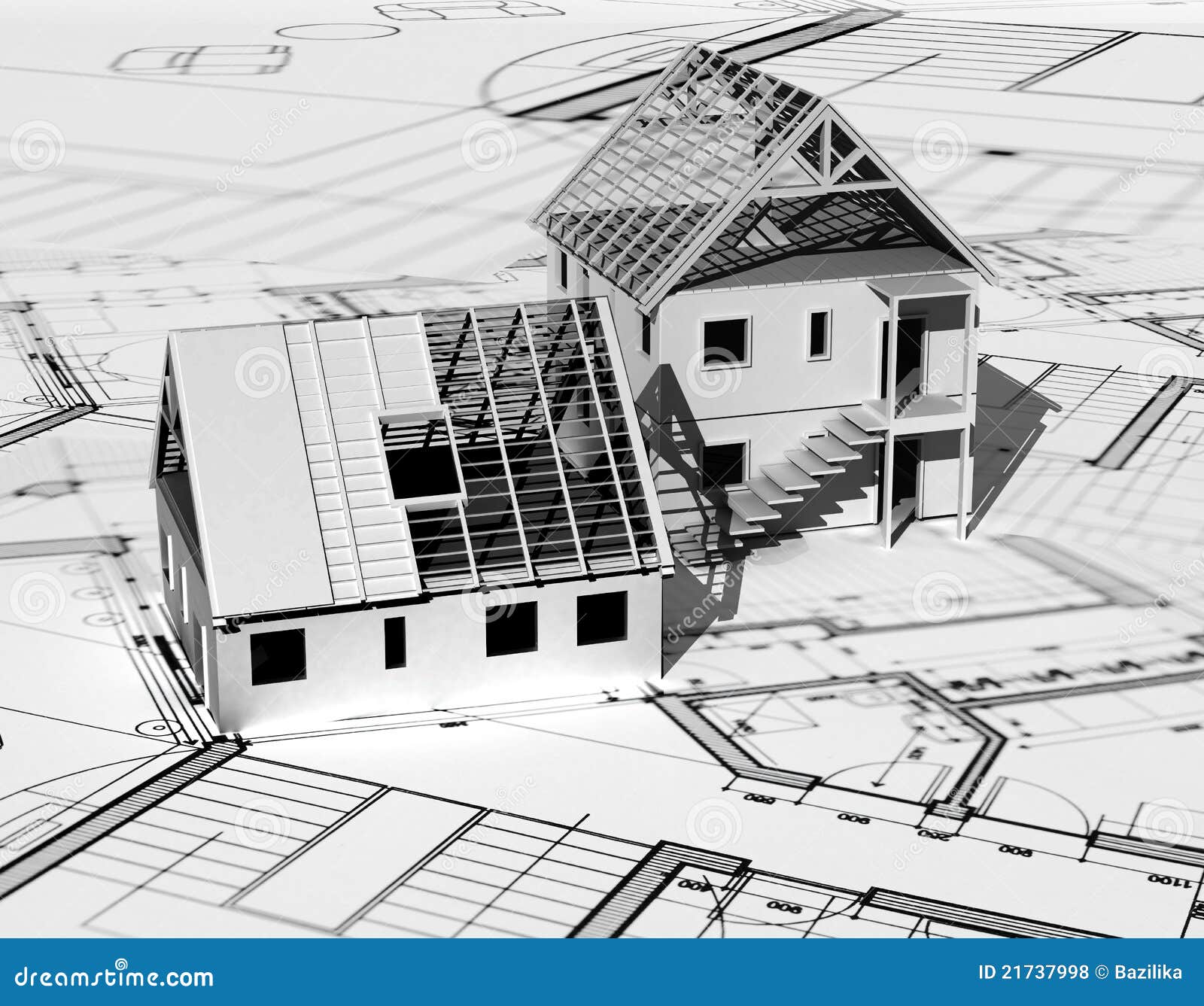 Housing project stock illustration. Illustration of addition - 21737998