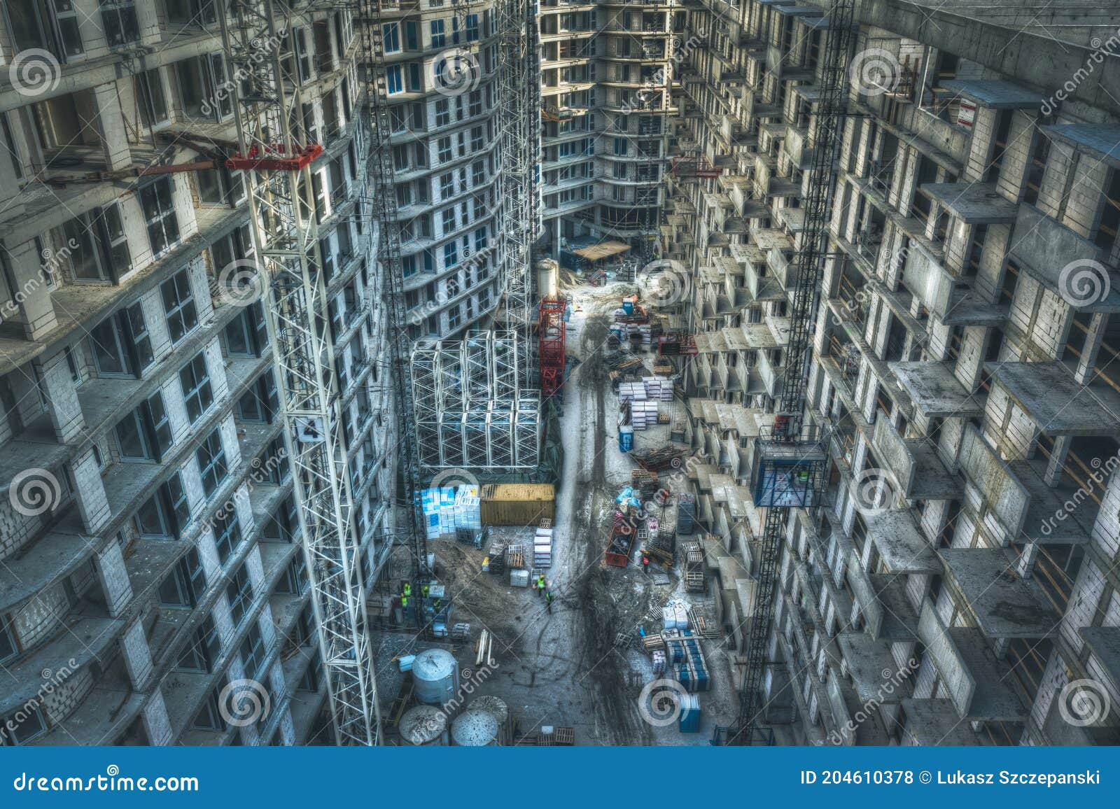 Housing Project Construction Site Aerial View Editorial Stock Photo ...