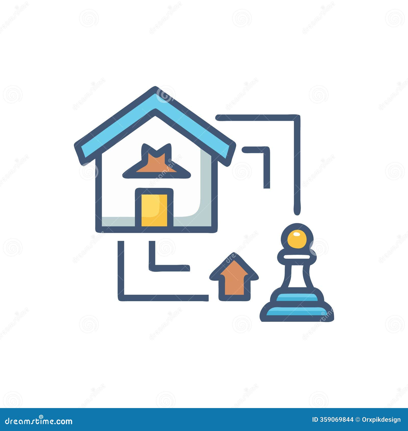 Housing Strategy Icon for Economic Development Stock Illustration ...