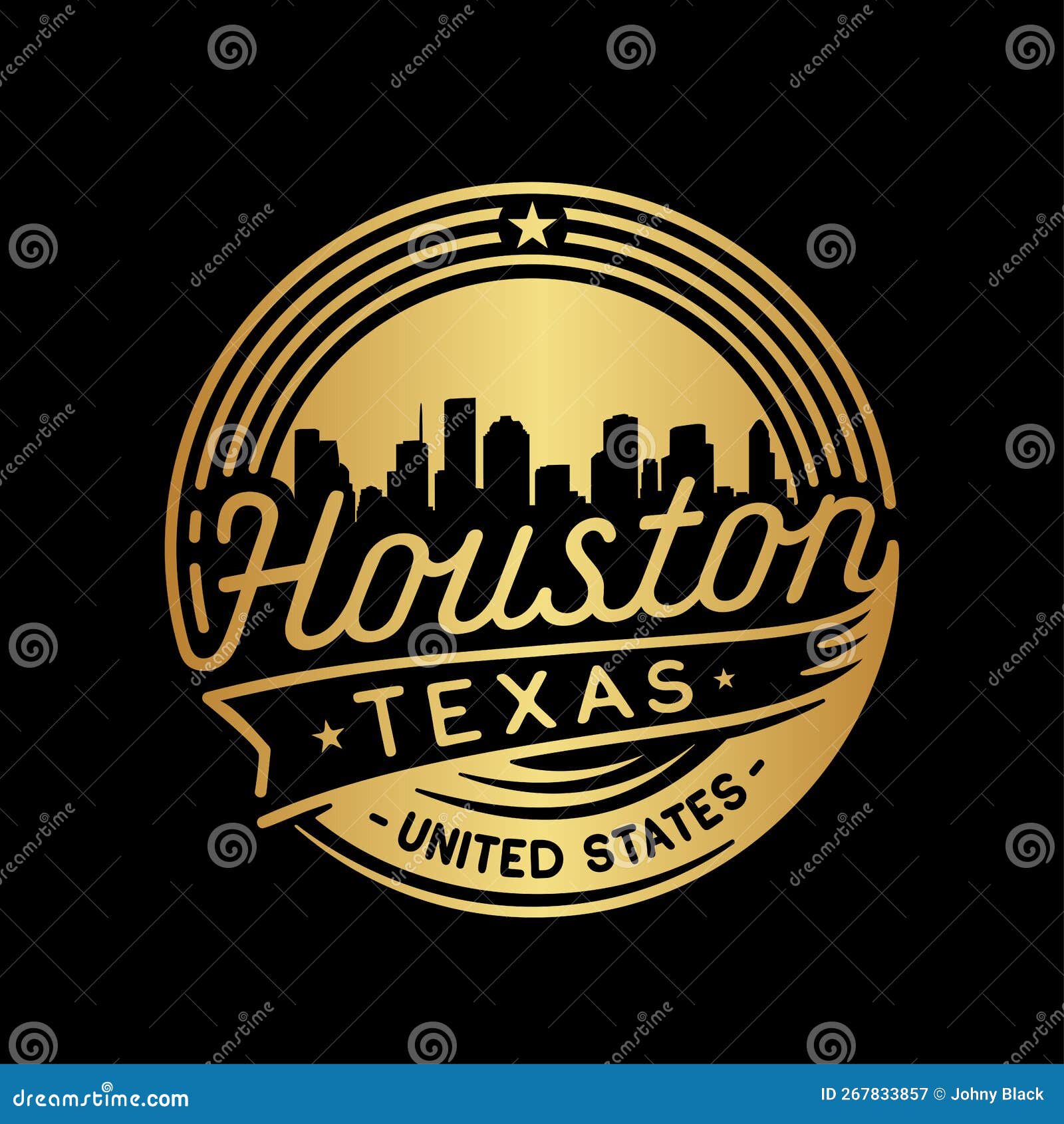 Houston, Texas Logotype. City of Houston Vector Design Template. Stock ...