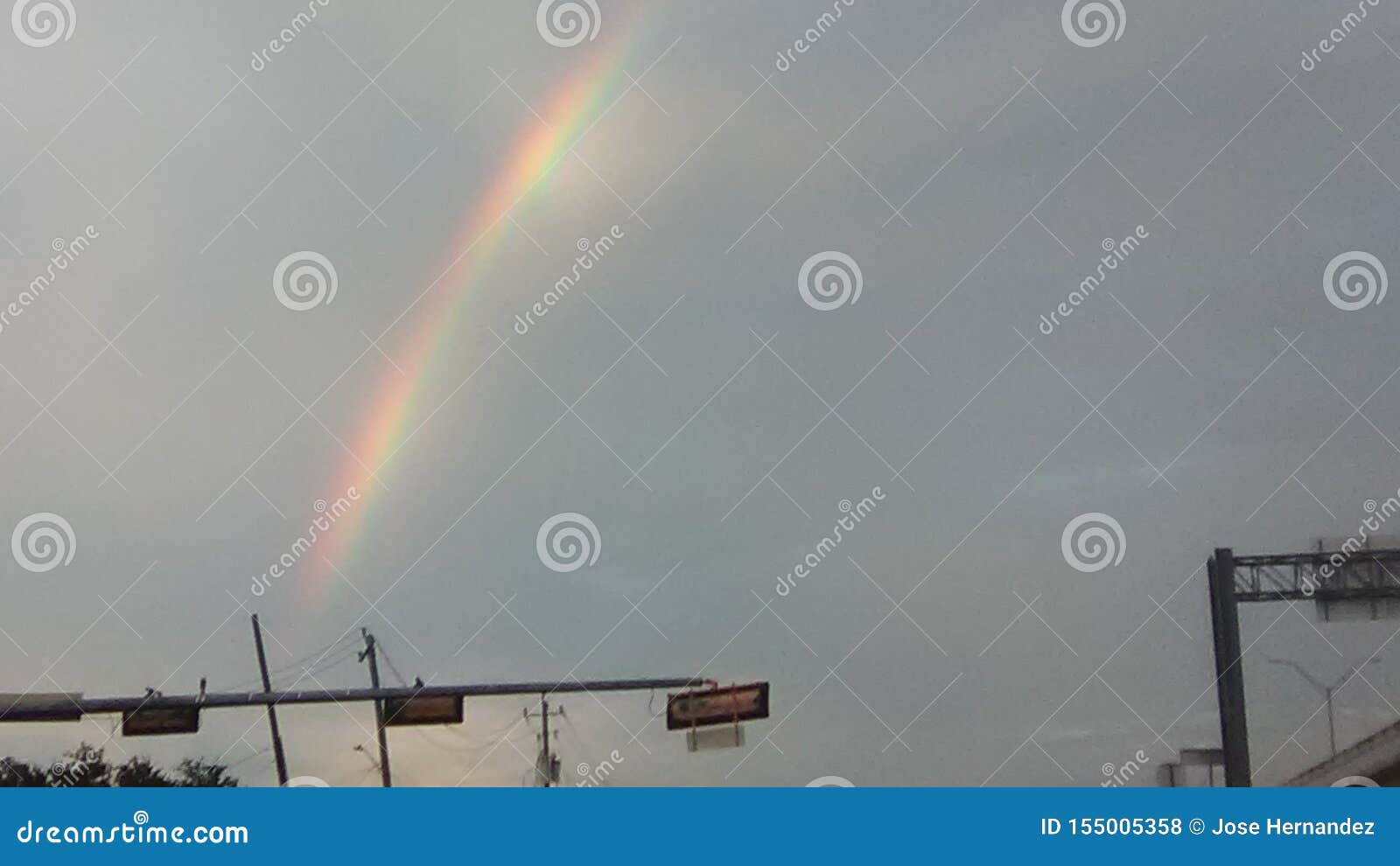 Houston Has a Huge Rainbow Over Midtown Today Stock Photo - Image of ...