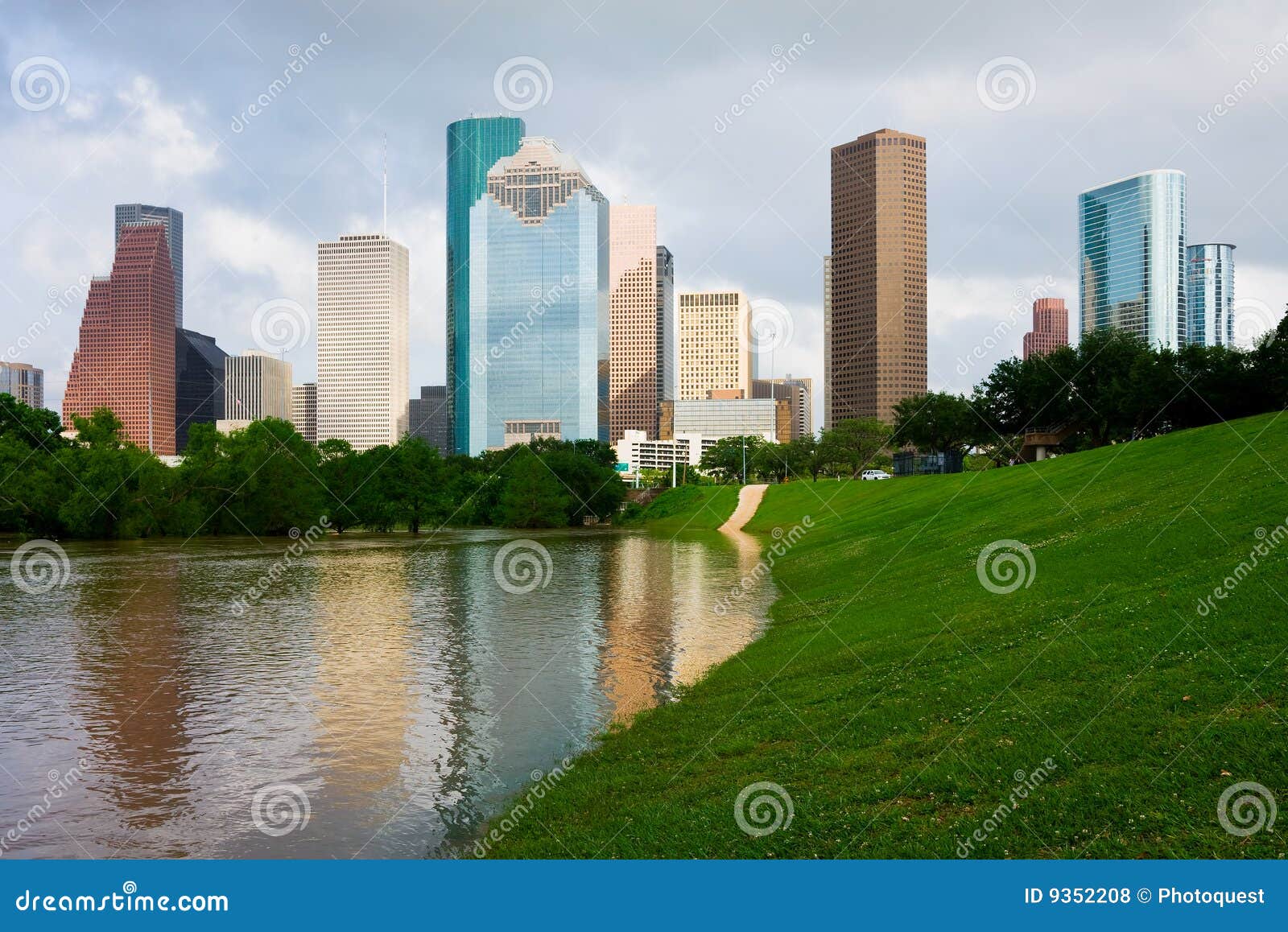 Houston il Texas fotografia stock. Immagine di moderno - 9352208