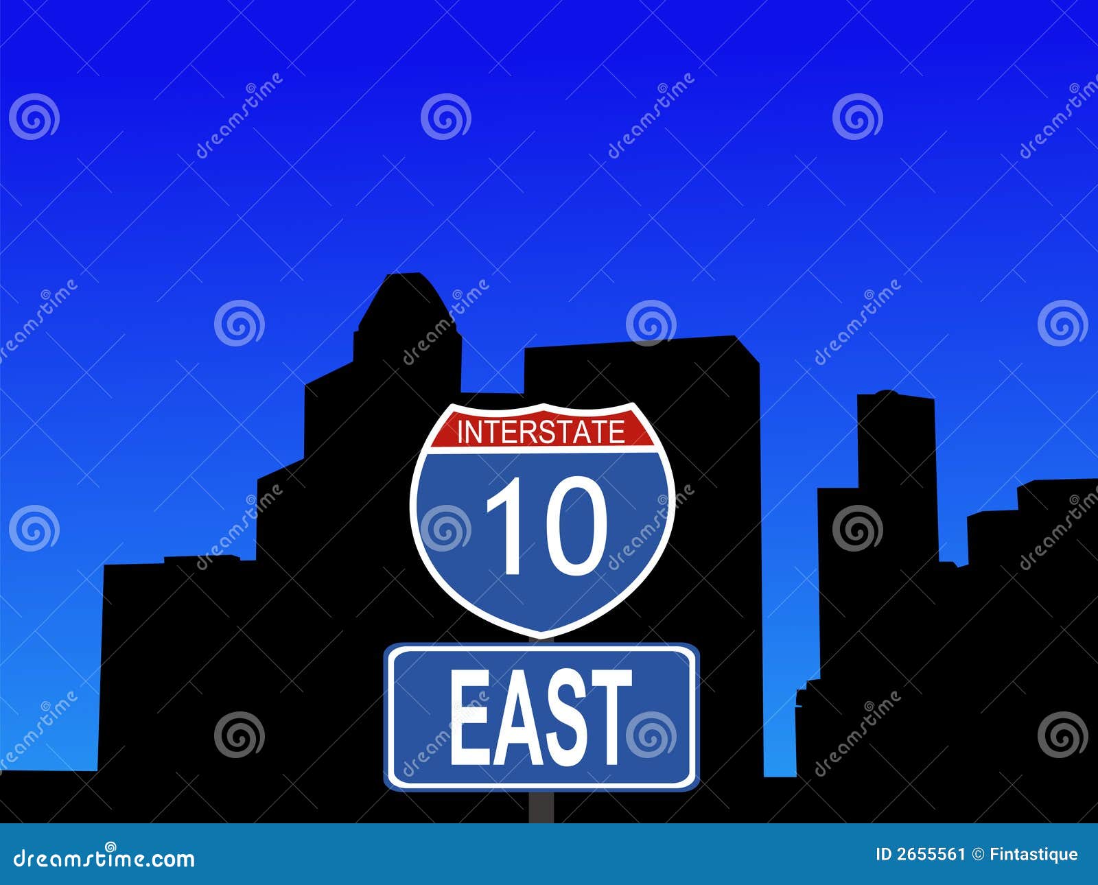 Texas Interstate Map Cartoon Vector | CartoonDealer.com #7551187