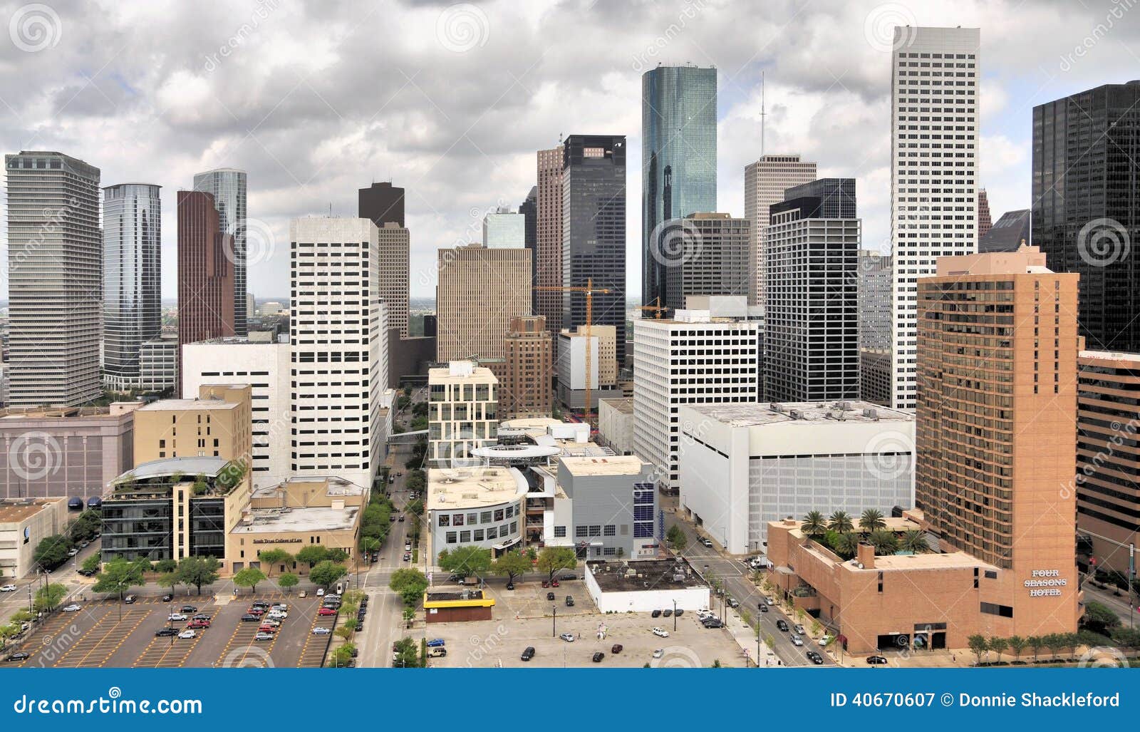 Houston Skyline redactionele fotografie. Image of houston - 40670607