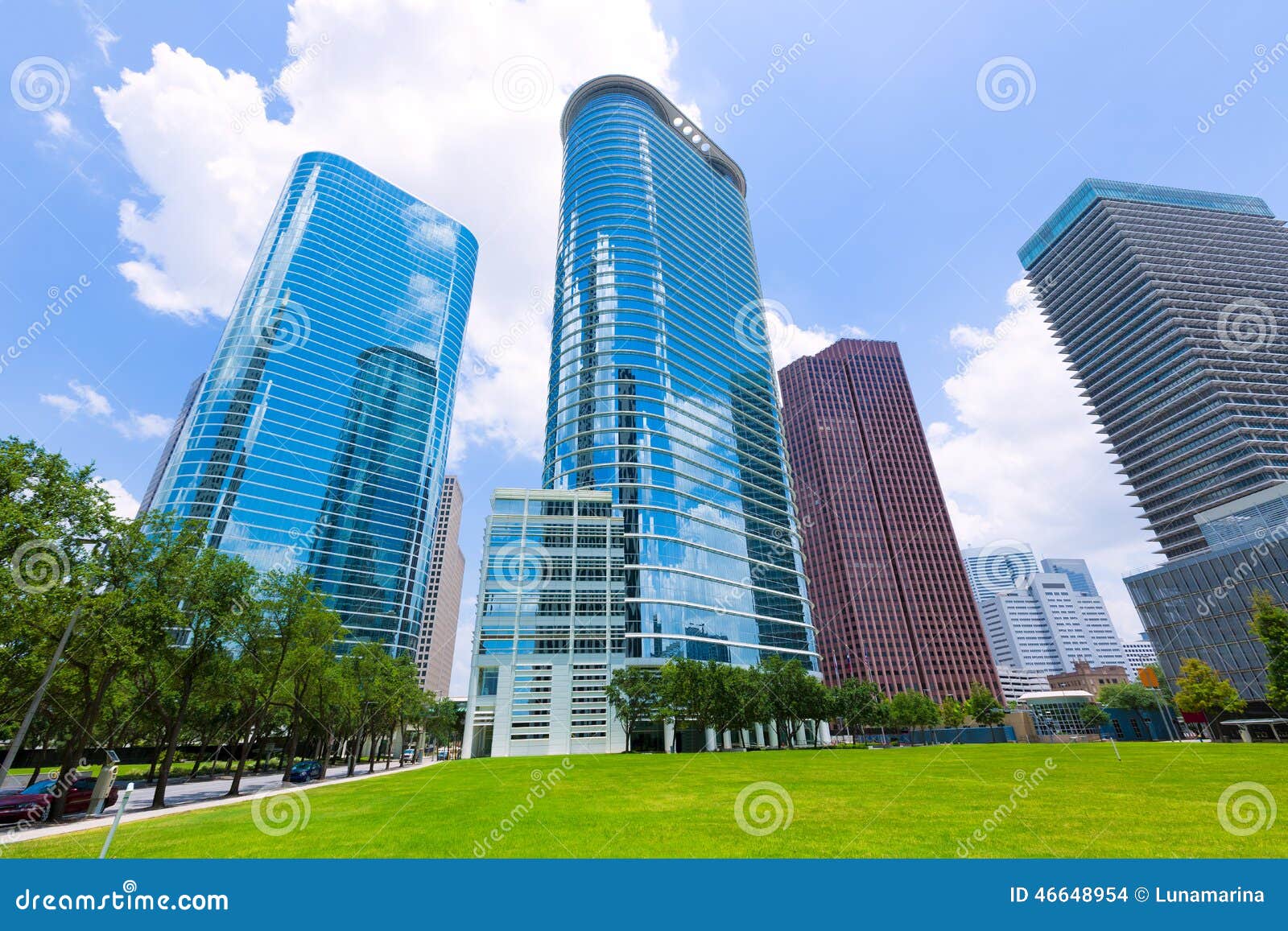 Houston Skyline Cityscape in Texas US Stock Photo - Image of american ...