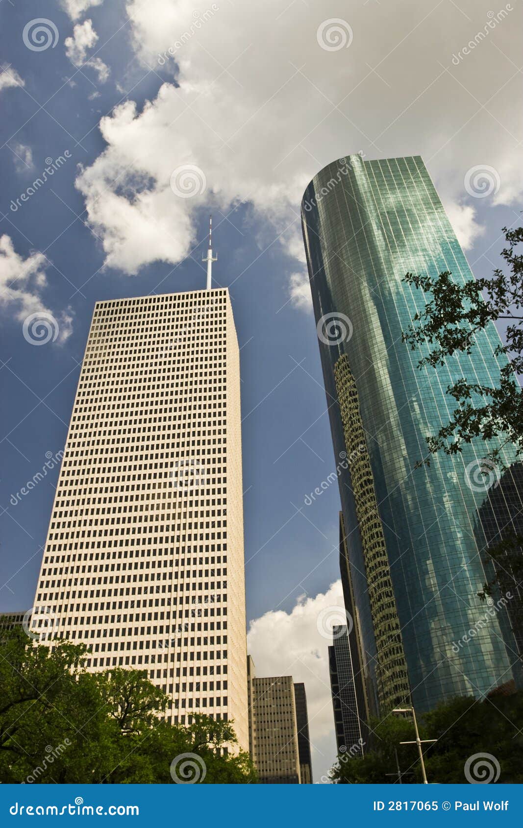 Houston Skyscrapers 2 stock image. Image of glass, downtown - 2817065
