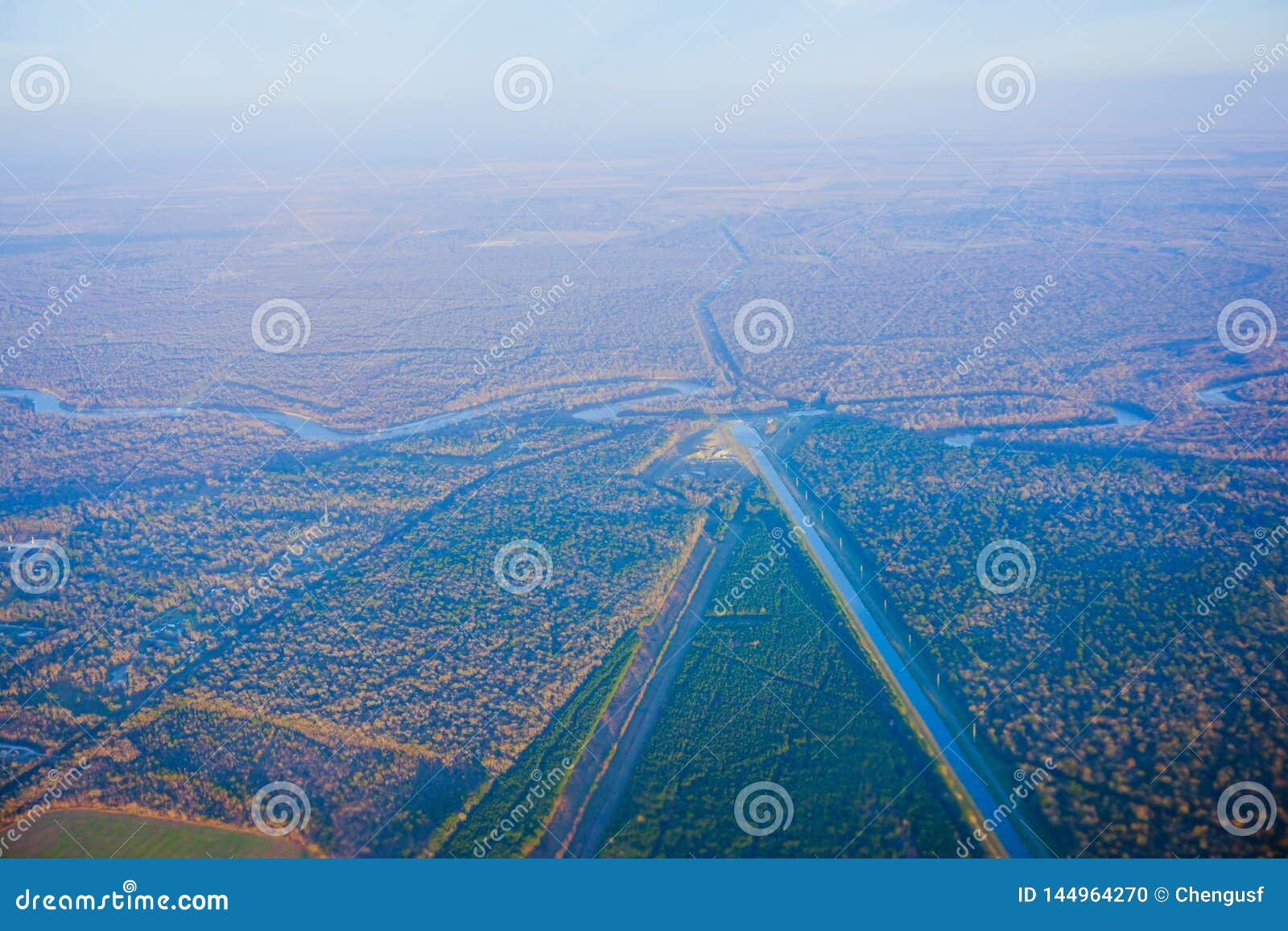 Houston Suburban River stock photo. Image of field, high - 144964270