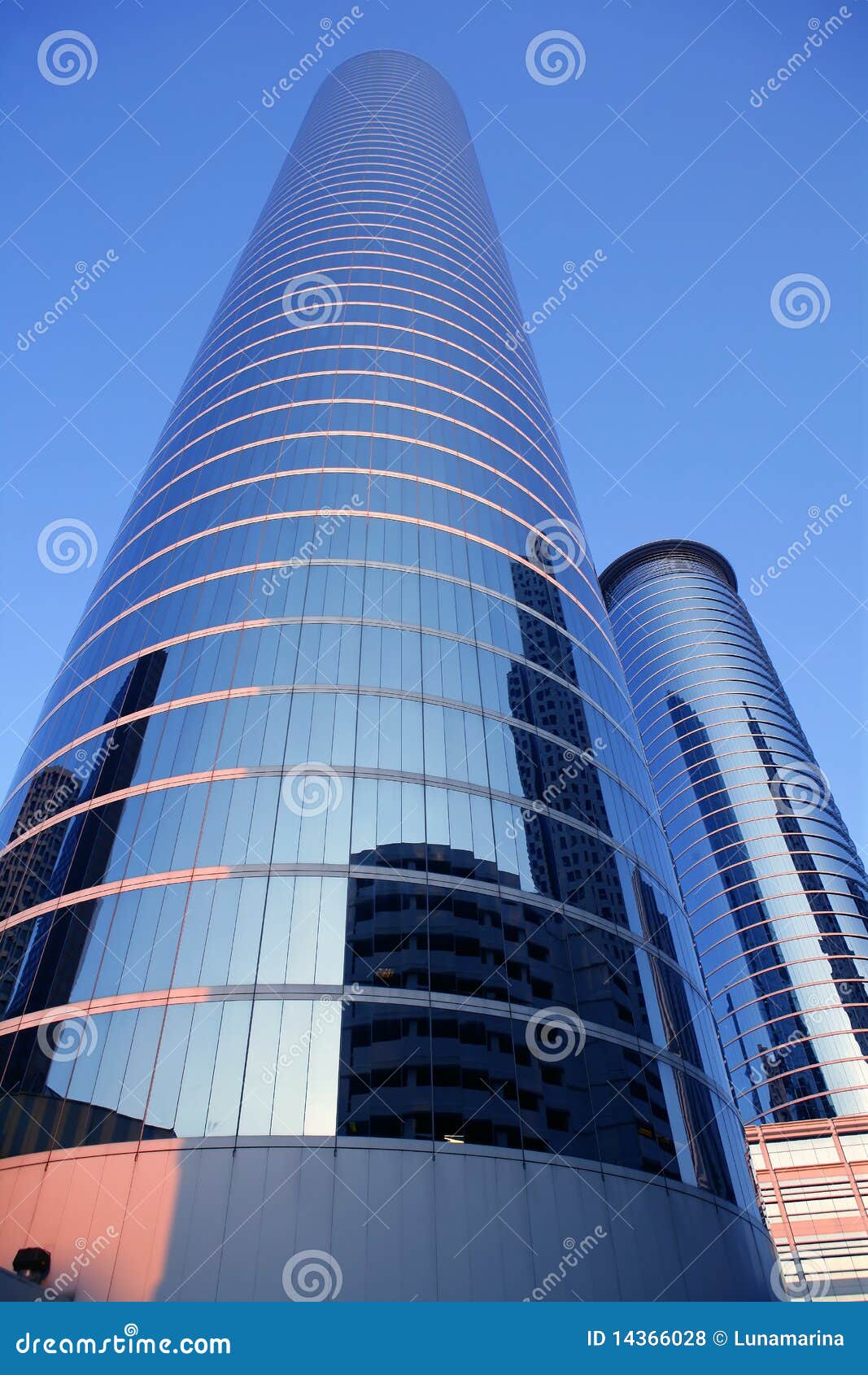 Houston Texas Blue Buildings Skyscraper City Stock Photo - Image of ...