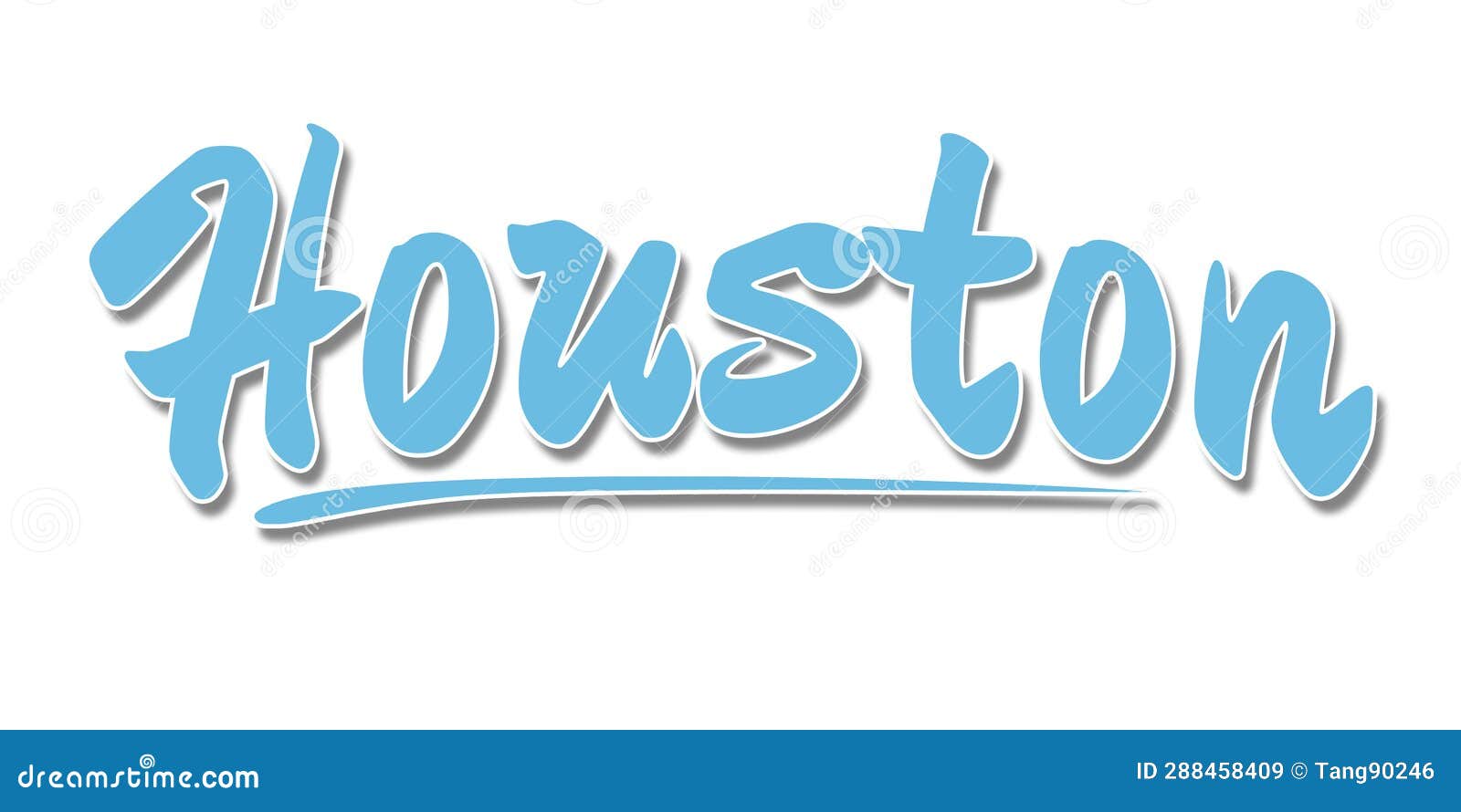 Houston Word Isolated on White Background Stock Illustration ...