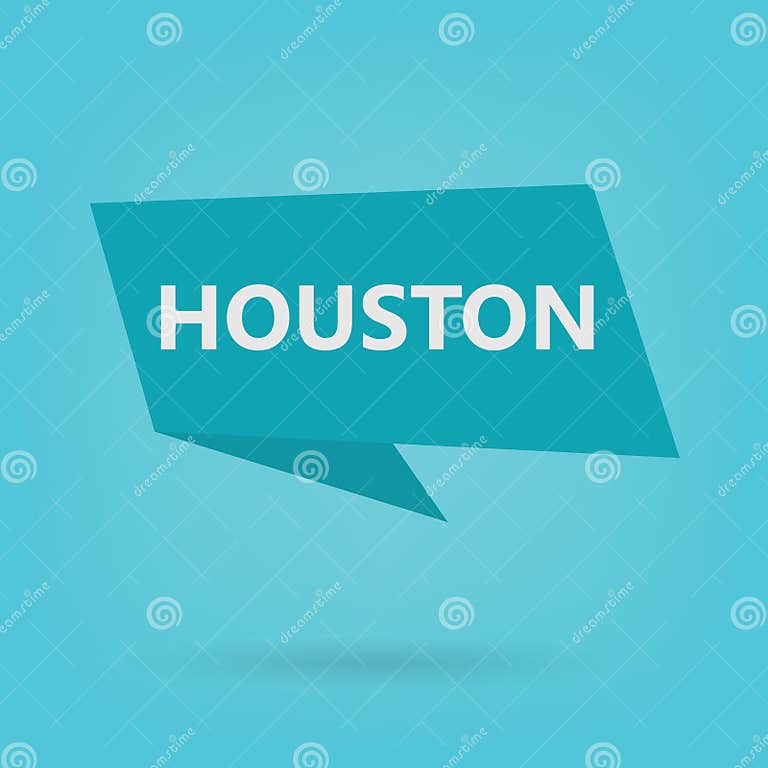 Houston word on a sticker stock vector. Illustration of bubble - 134848682