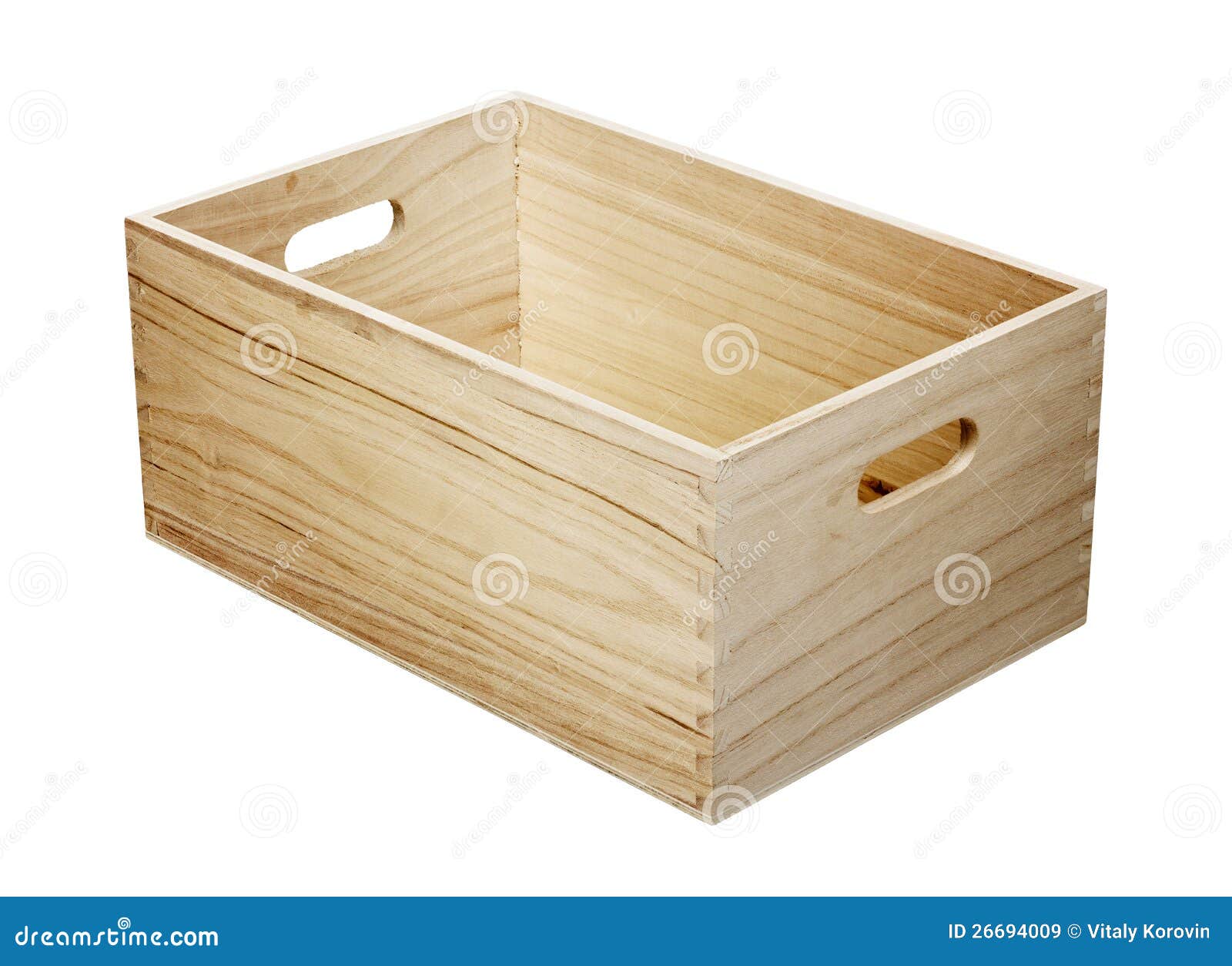 Houten Doos met Handvatten stock afbeelding. Image of houten - 26694009