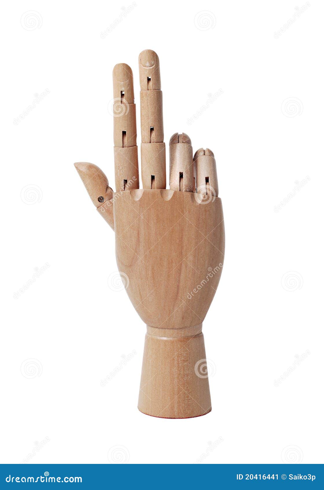 Houten hand stock afbeelding. Image of proef, spatie - 20416441