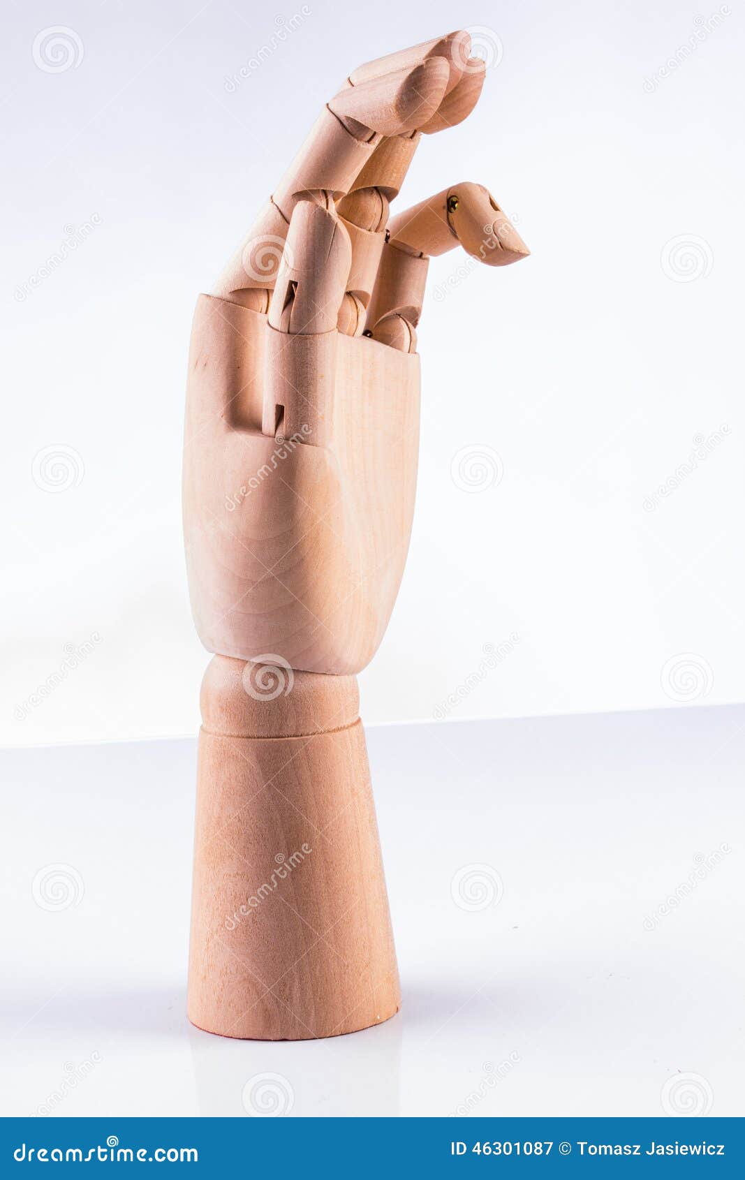 Houten hand stock afbeelding. Image of spatie, proef - 46301087