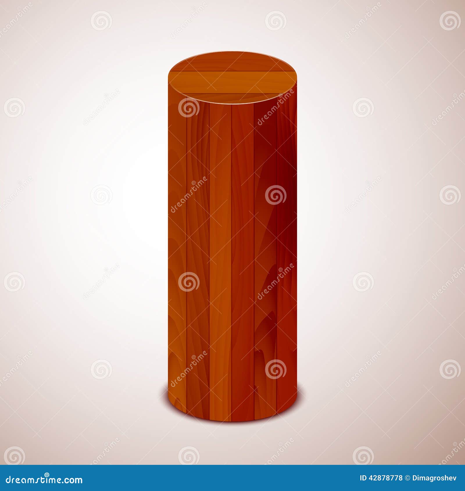 Houten kolom van grafiek stock illustratie. Illustration of euro - 42878778