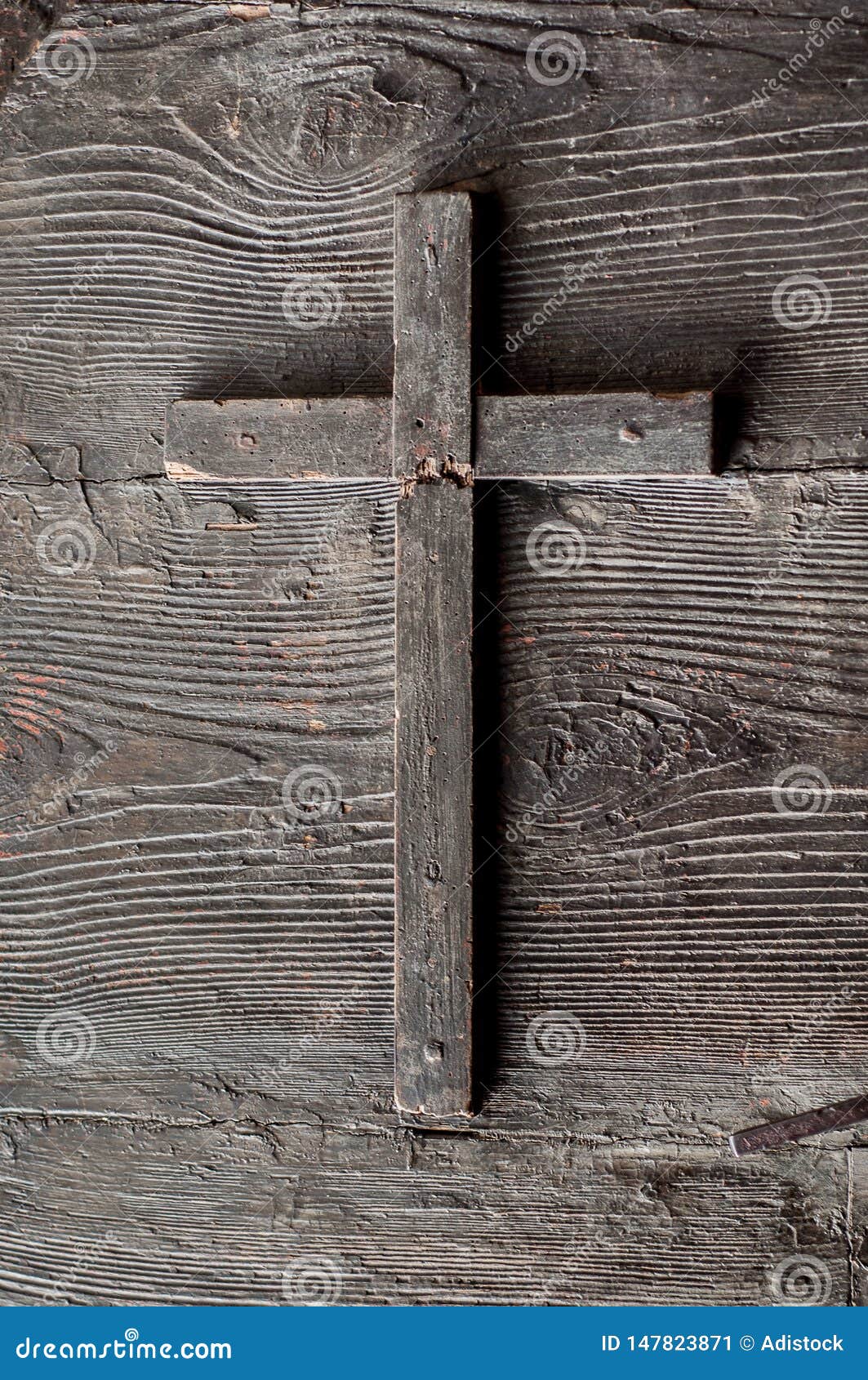 Houten Kruis Christelijk Symbool Stock Afbeelding - Image of leeg, nana ...