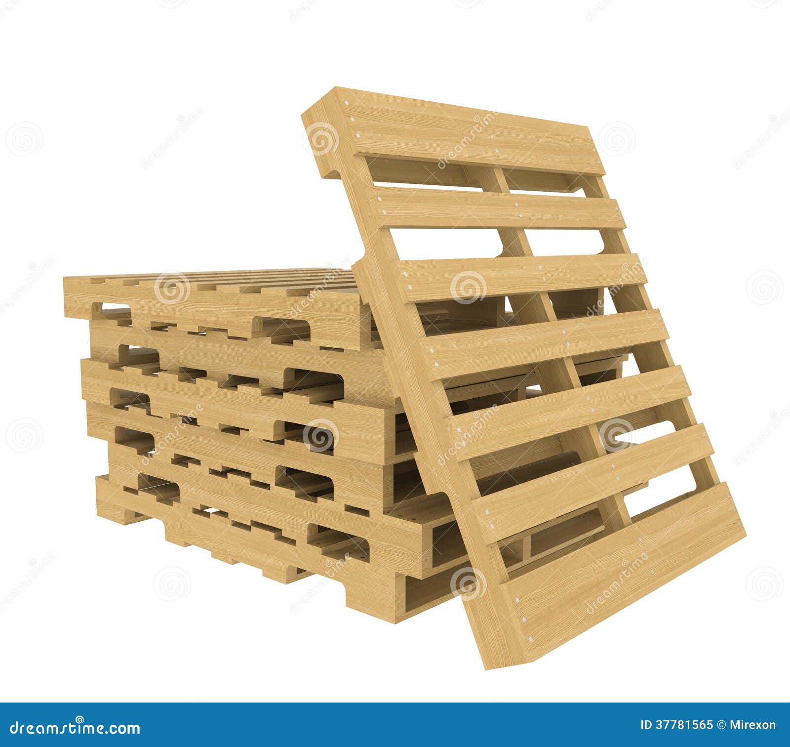 Houten pallet stock afbeelding. Image of krat, verzending - 37781565
