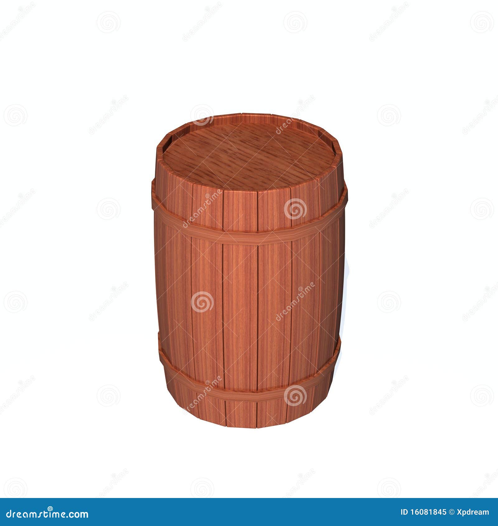 Houten vat stock illustratie. Illustration of houten - 16081845