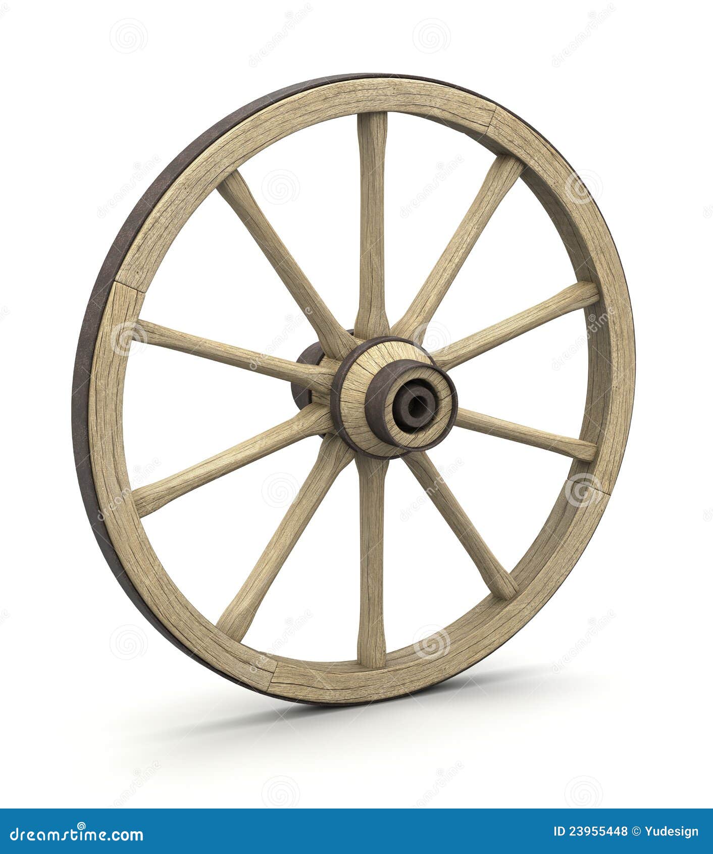Houten wiel stock illustratie. Illustration of omwenteling - 23955448