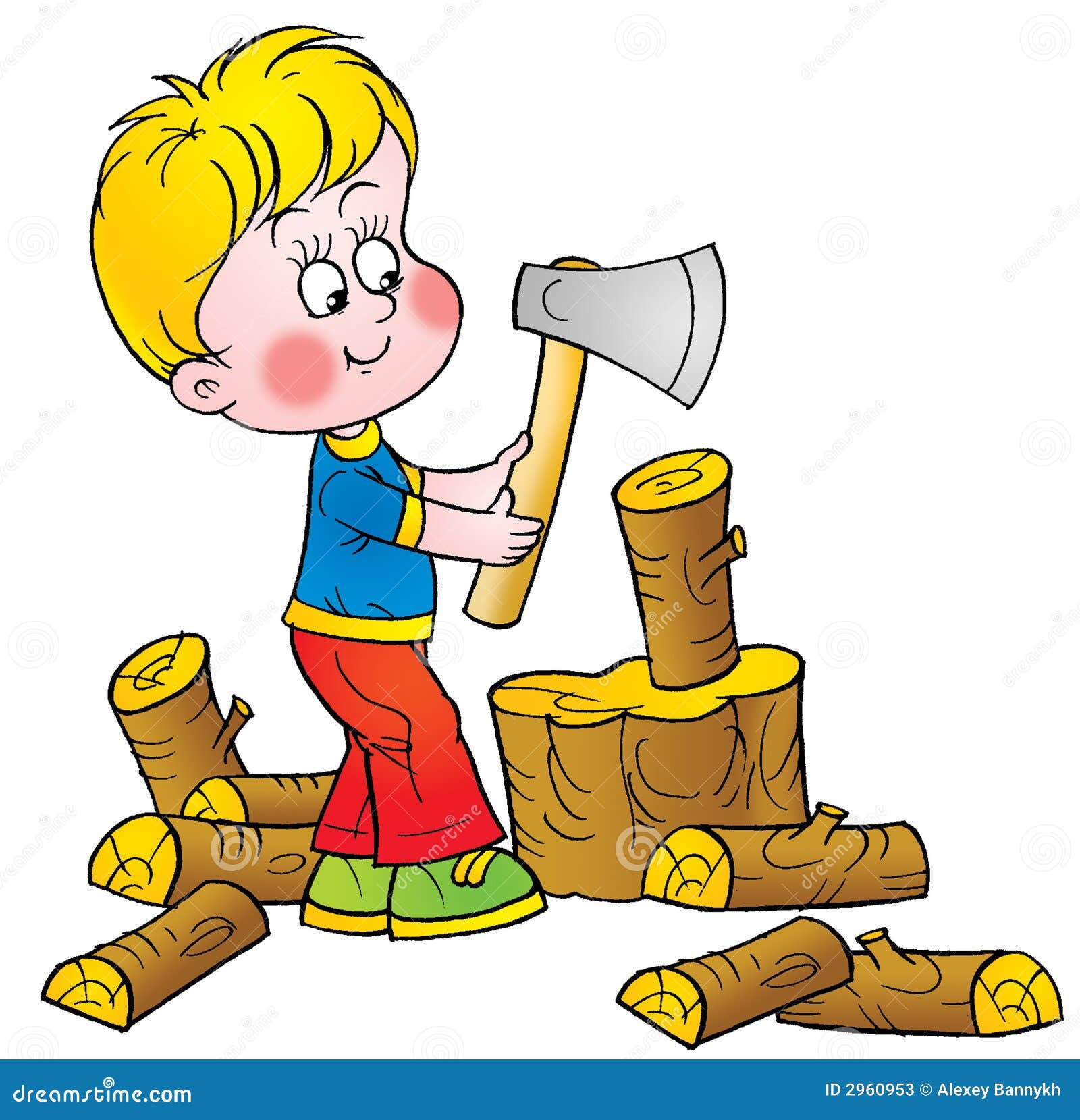 Houthakker stock illustratie. Illustration of contour - 2960953