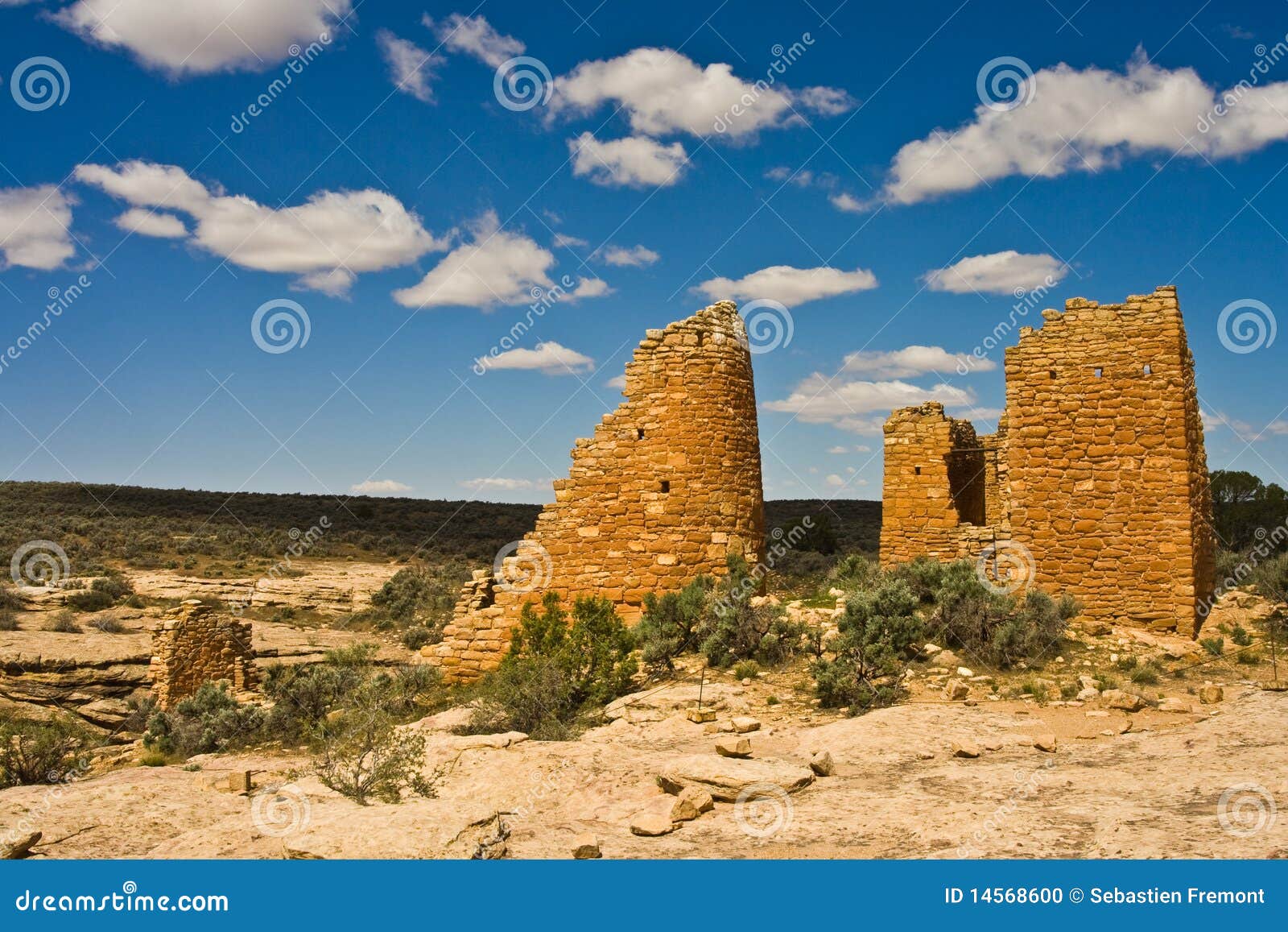 Hovenweep stock photo. Image of tourist, canyon, masonry - 14568600