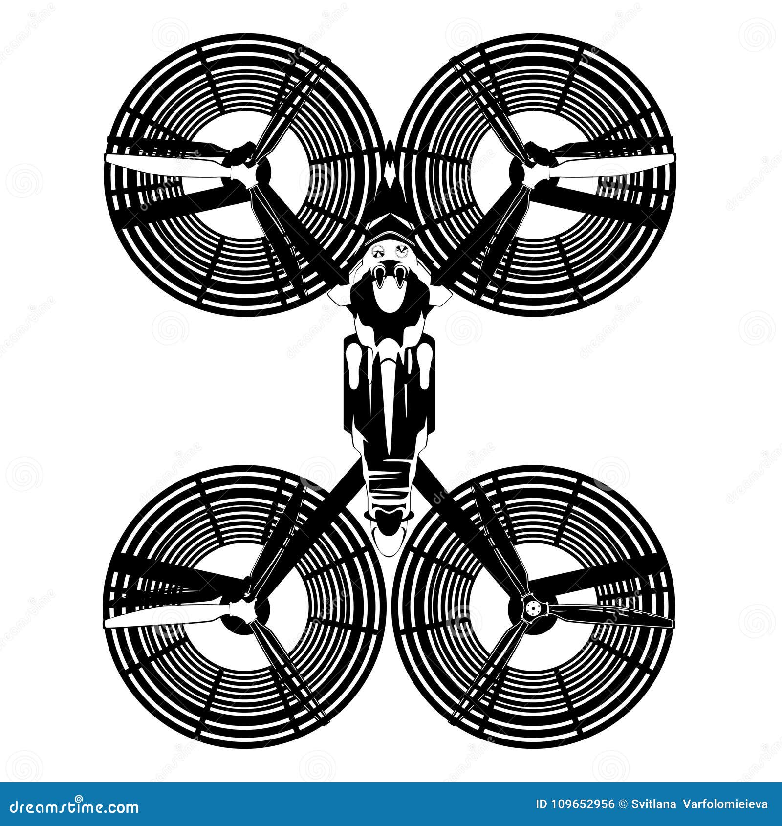 Hover Bike Vector Flat Top View Illustration Stock Vector ...