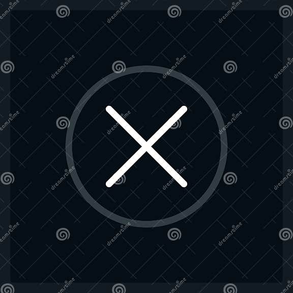 Hover Cancel Button UI Element Template Stock Vector - Illustration of ...