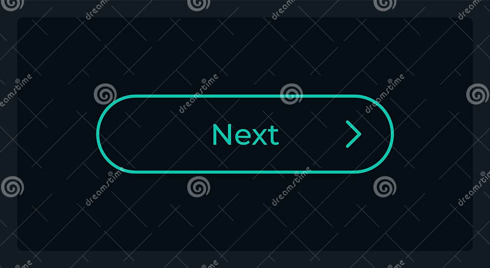 Hover Next Step Button UI Element Template Stock Vector - Illustration of element, menu: 264689886