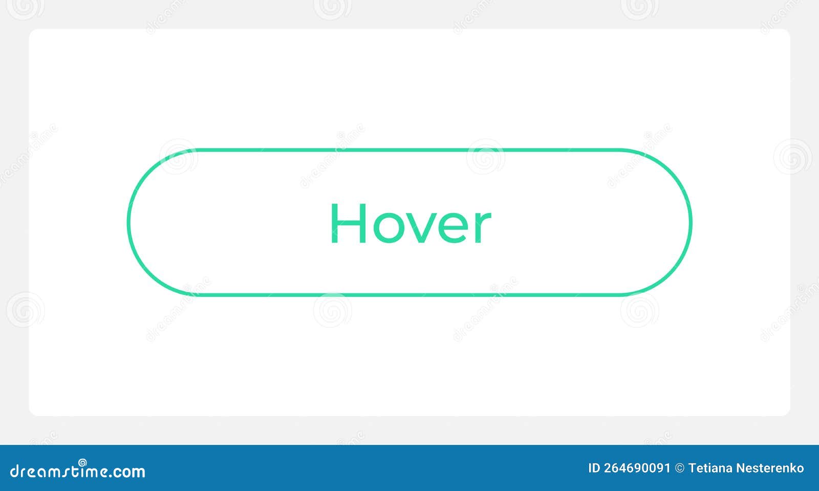 Hover Register Button UI Element Template Stock Vector - Illustration of hover, mode: 264690091