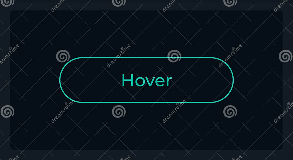 Hover Sign Up Button State Ui Element Template Stock Vector