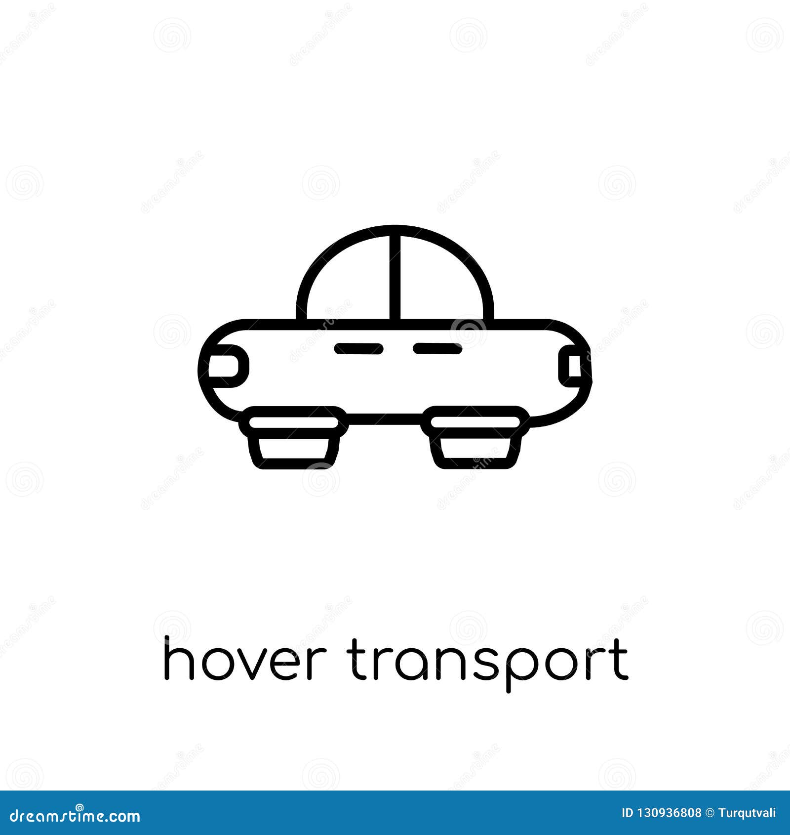 Hover Transport Icon. Trendy Modern Flat Linear Vector Hover Tra Stock ...