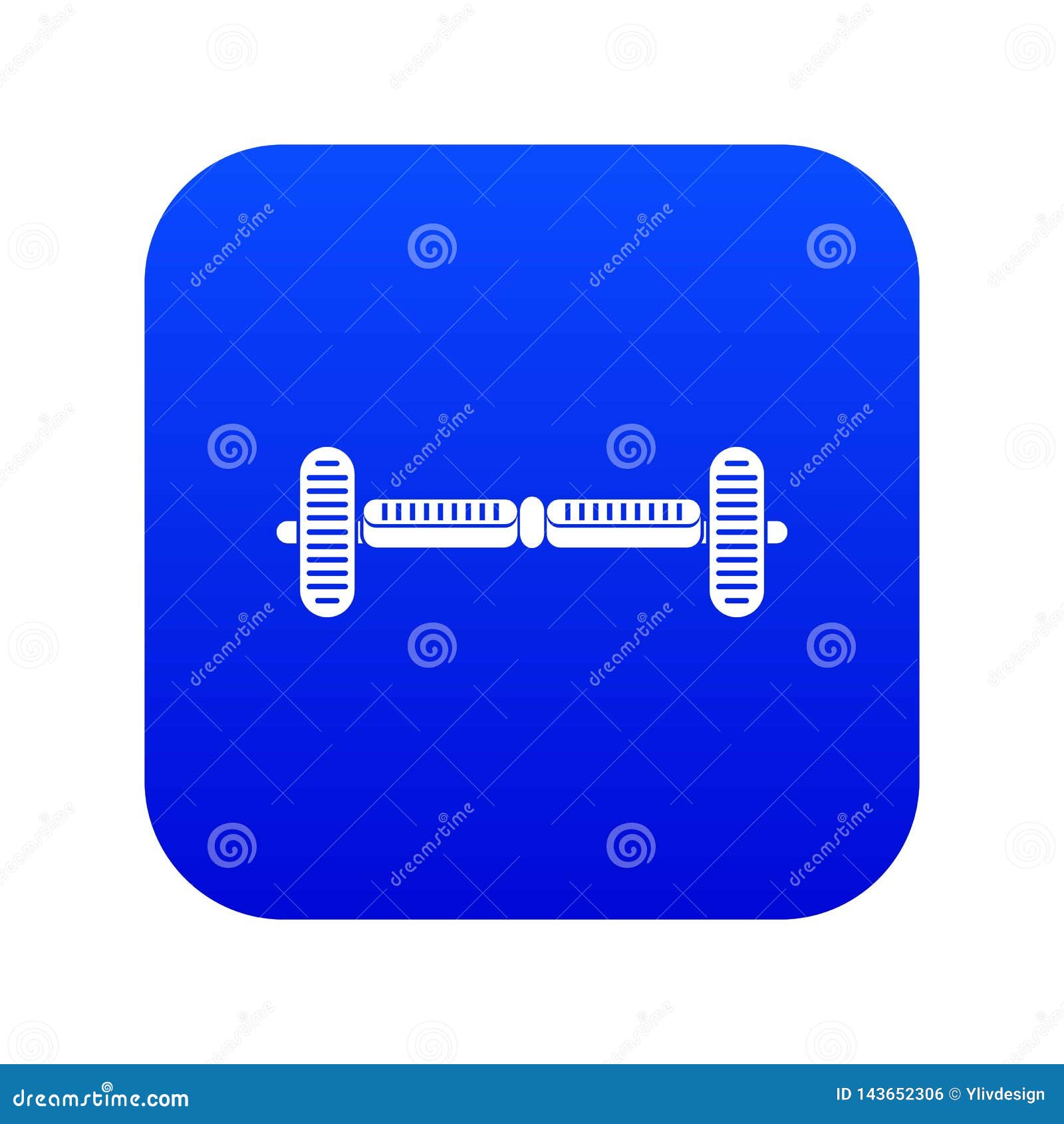 Hoverboard Gyro Pod Icon Digital Blue Stock Vector - Illustration of ...