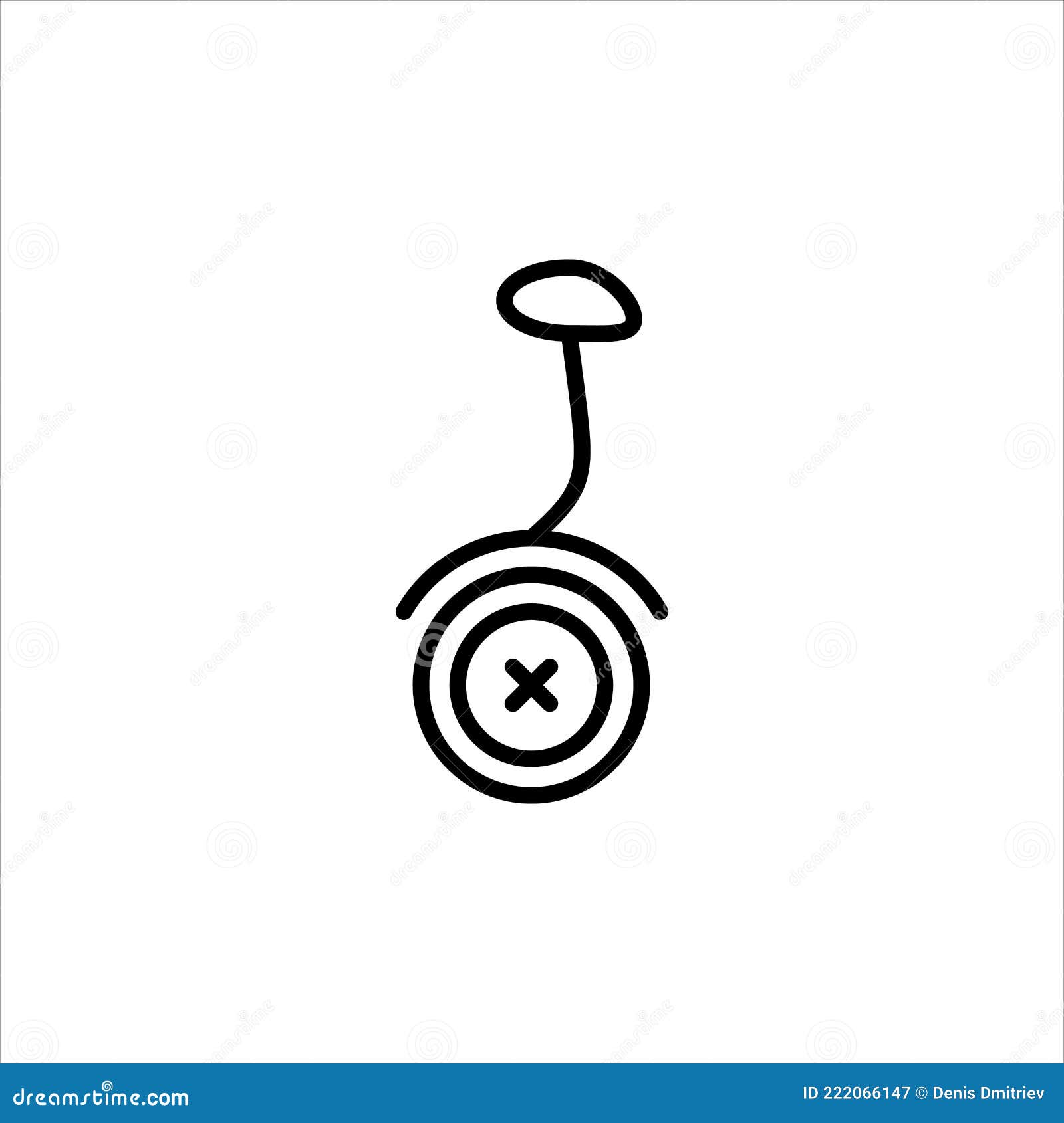 Hoverboard Line Icon in a Simple Style. Vector Sign in a Simple Style ...