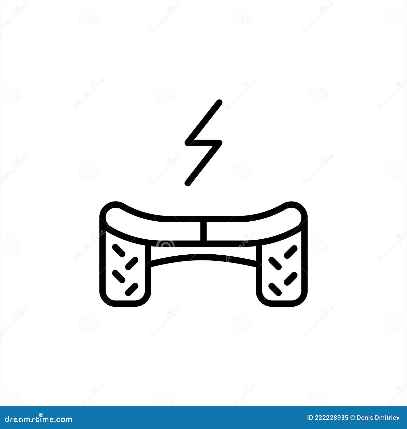 Hoverboard Line Icon In A Simple Style. Vector Sign In A Simple Style ...