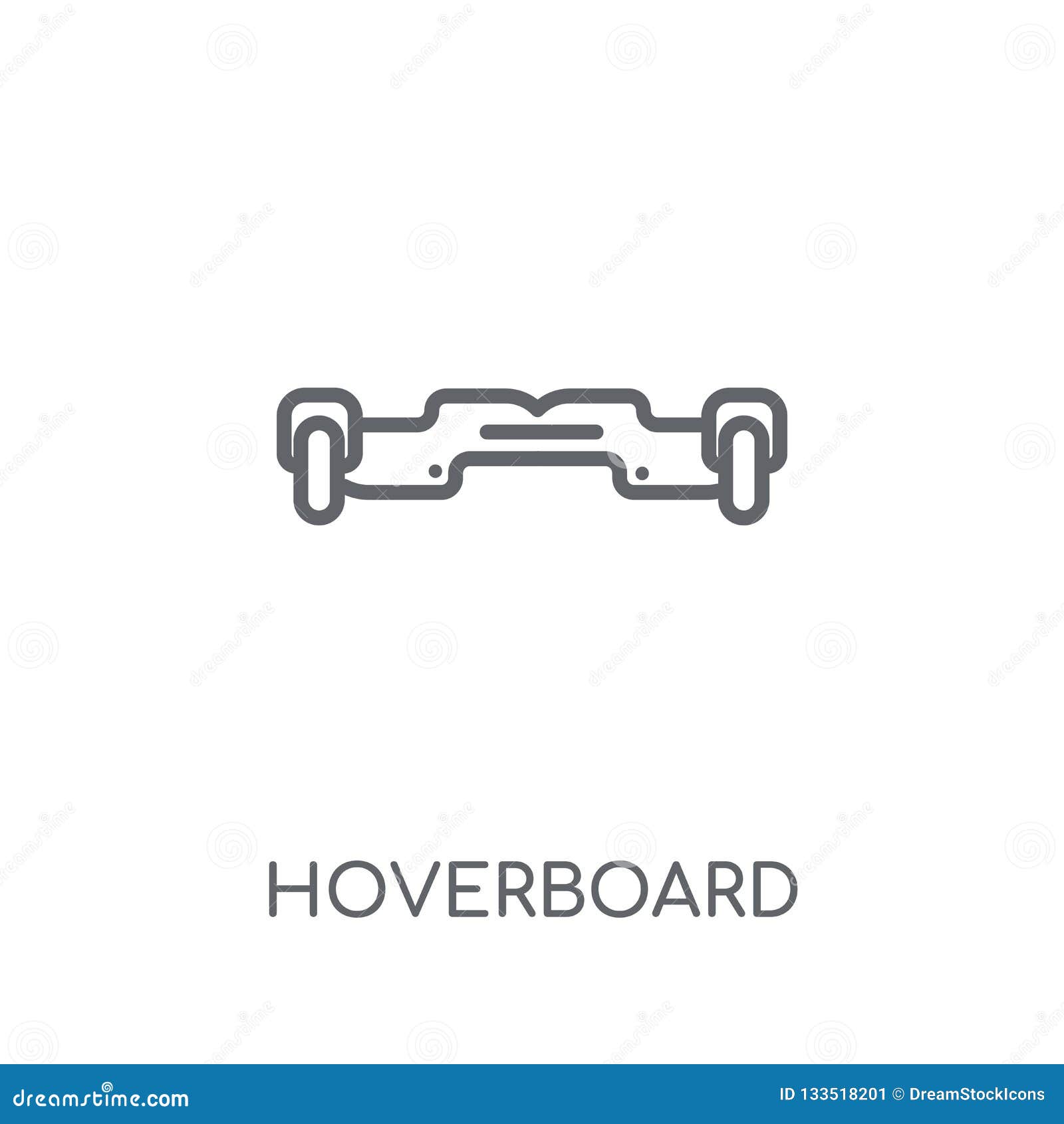 Hoverboard Linear Icon. Modern Outline Hoverboard Logo Concept O Stock ...