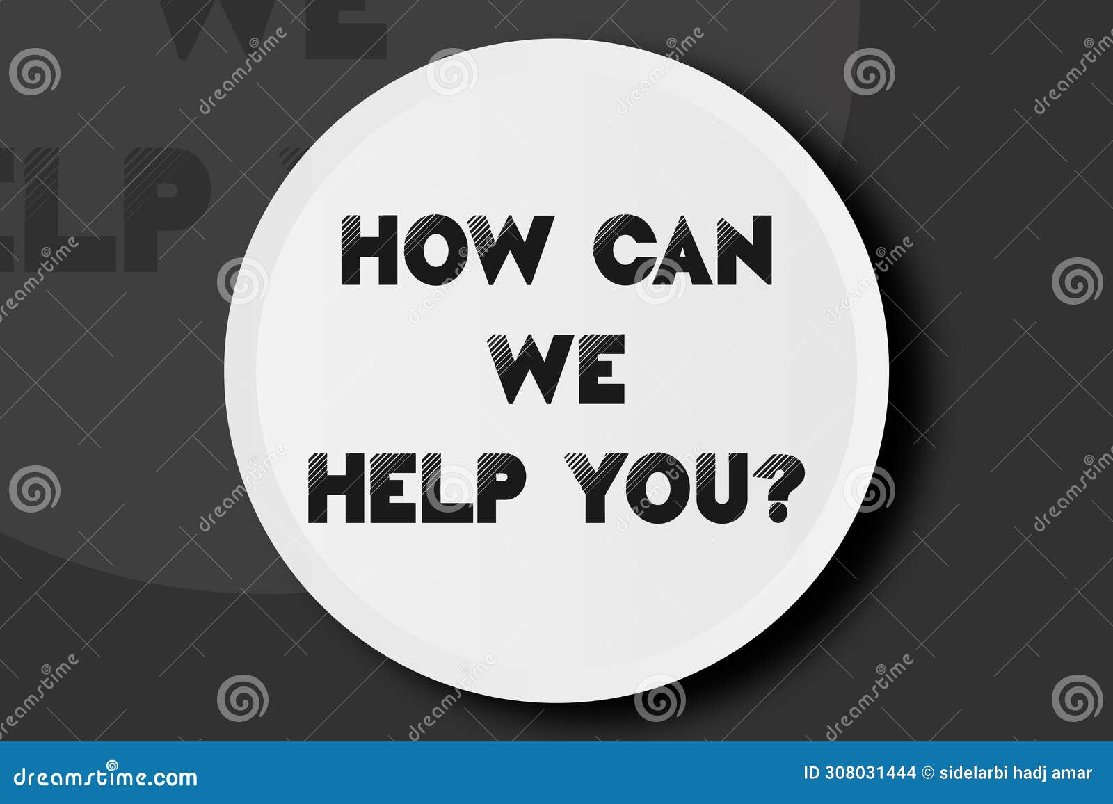 How Can we Help You? Concept Stock Illustration - Illustration of ...