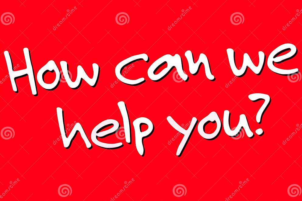 How can we help you sign stock photo. Image of board - 11027642