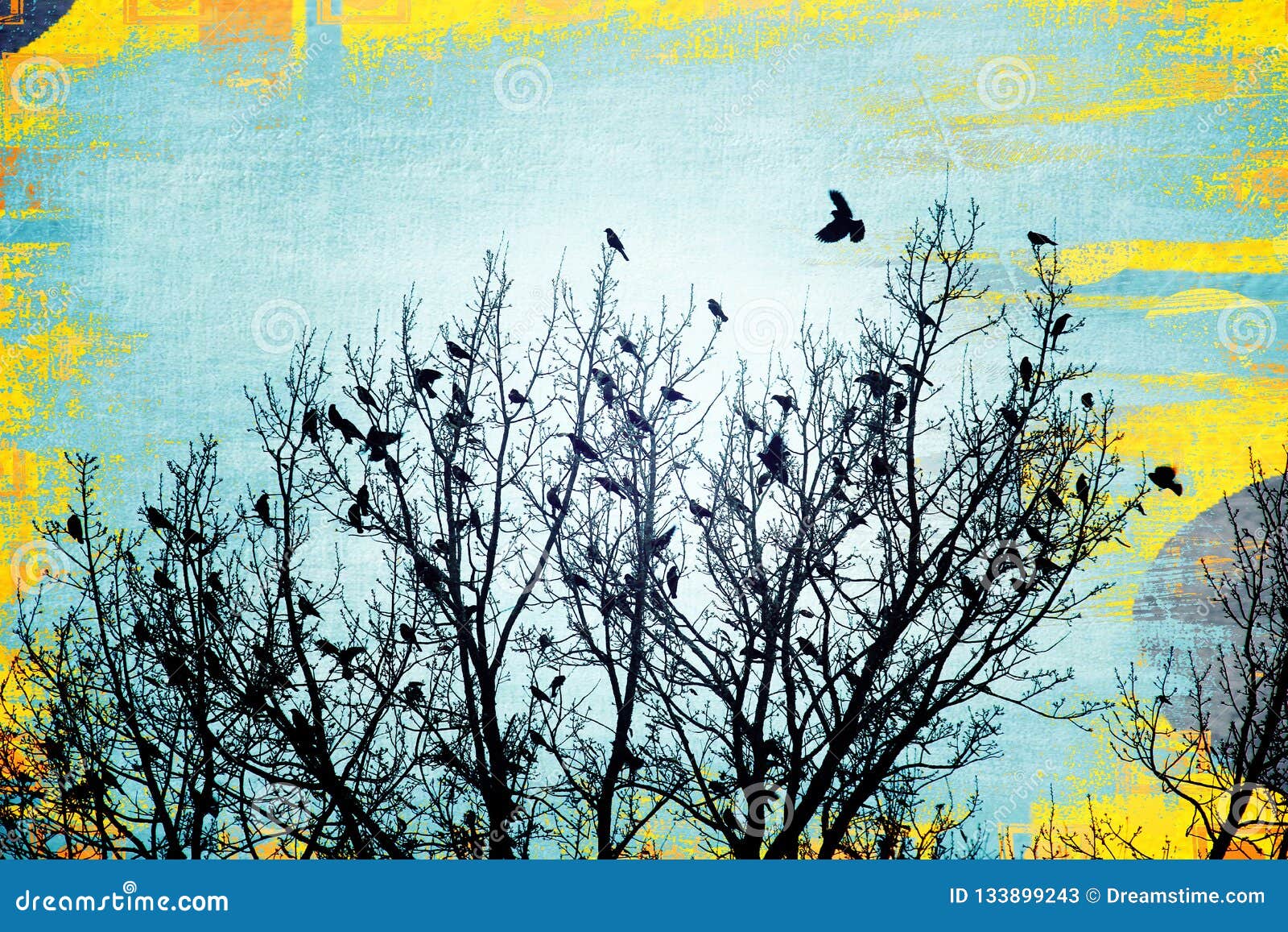 How the Crow flies stock image. Image of random, hanging - 133899243