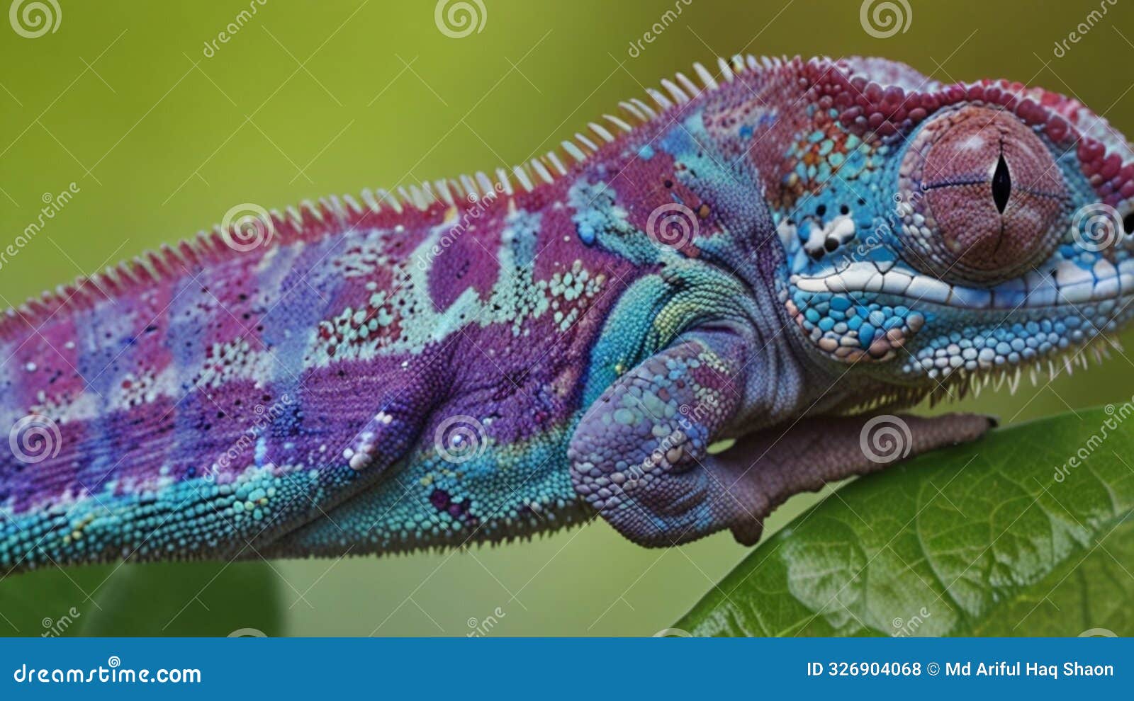 How Do Chameleons Change Color? Stock Illustration - Illustration of ...