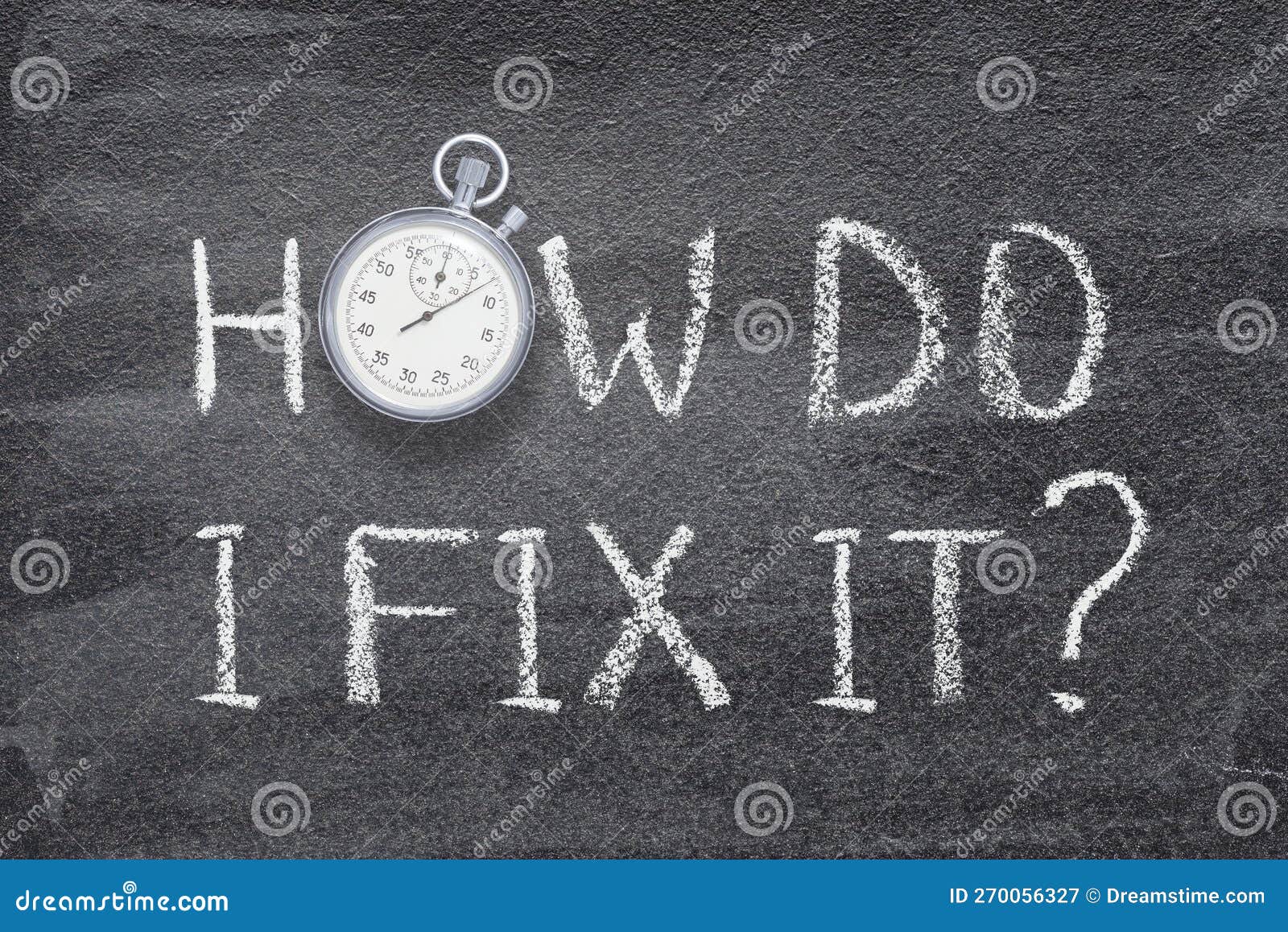 How do I fix it watch stock image. Image of slogan, phrase - 270056327