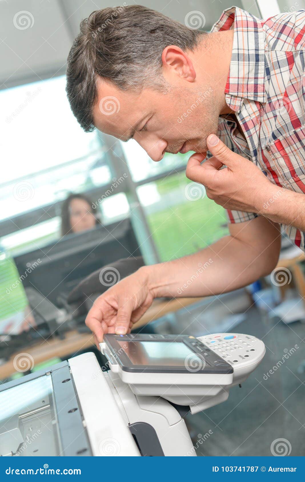 How do I use printer stock image. Image of peripheral - 103741787