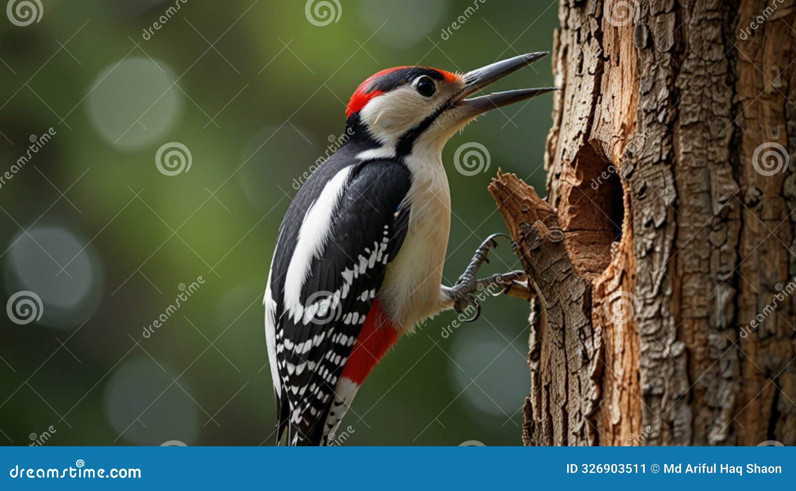 How Do Woodpeckers Avoid Brain Injury while Pec Stock Illustration ...