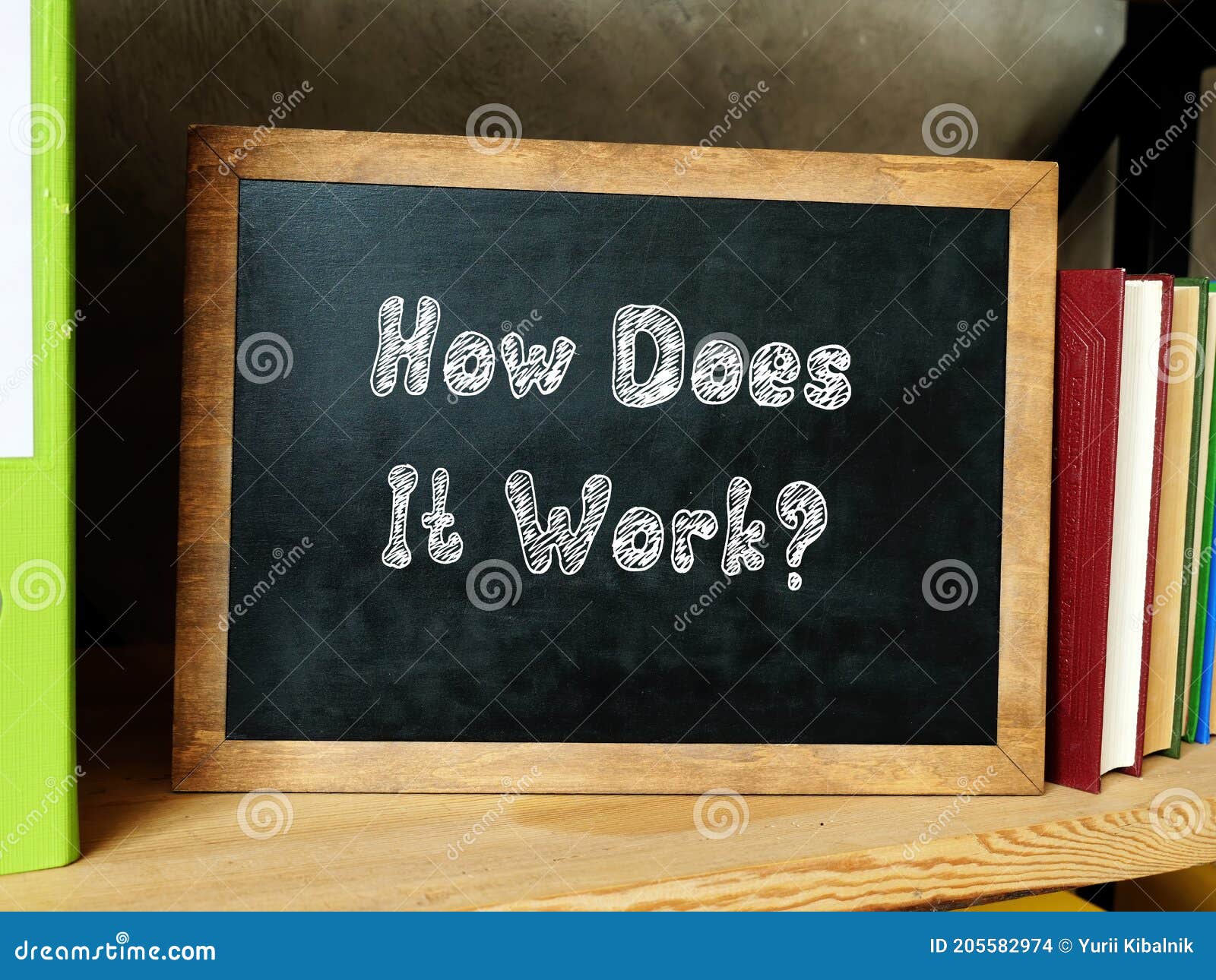 How Does it Work? Sign on the Page Stock Photo - Image of home ...